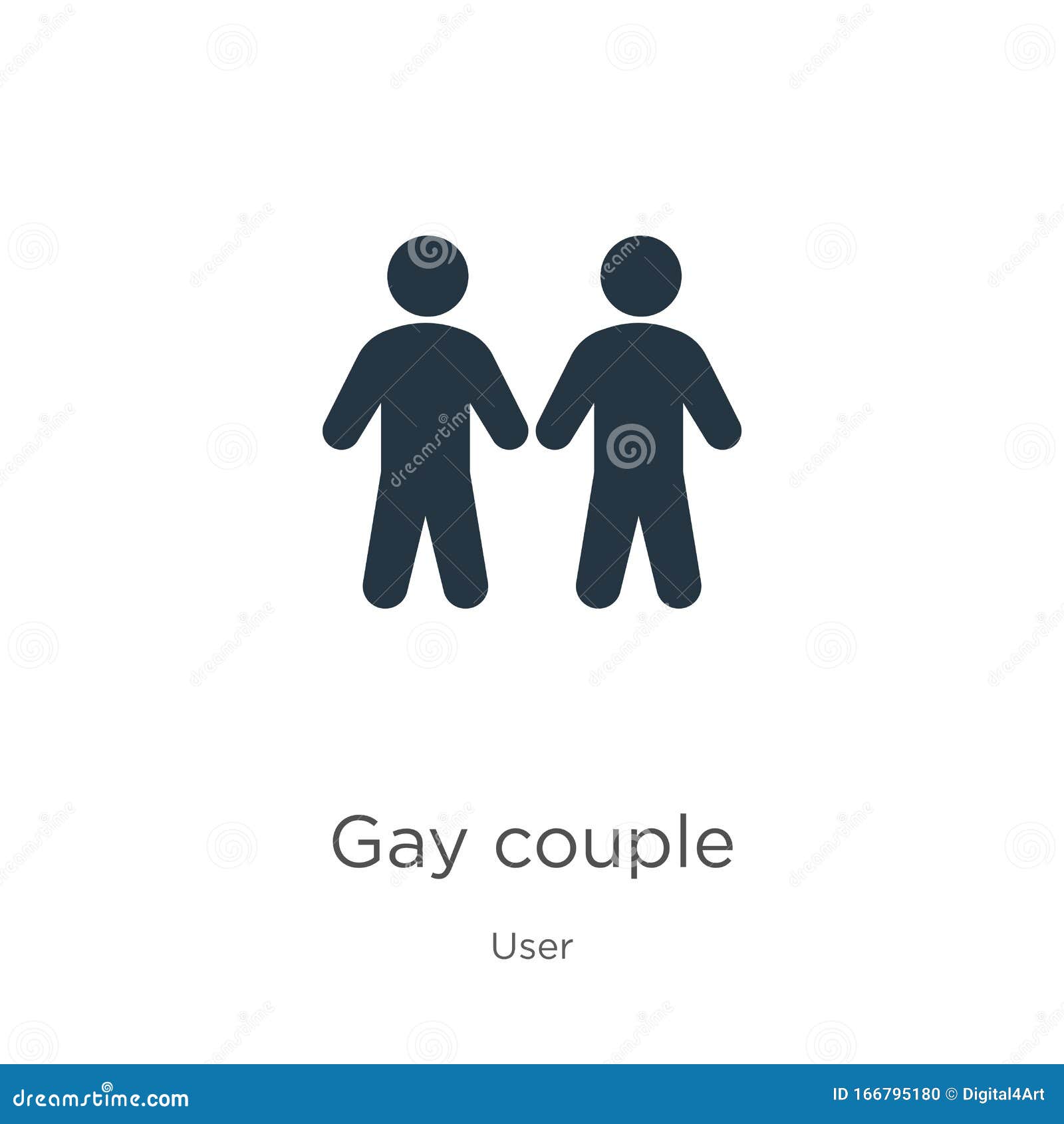 Gay Couple Icon Vector Trendy Flat Gay Couple Icon From User