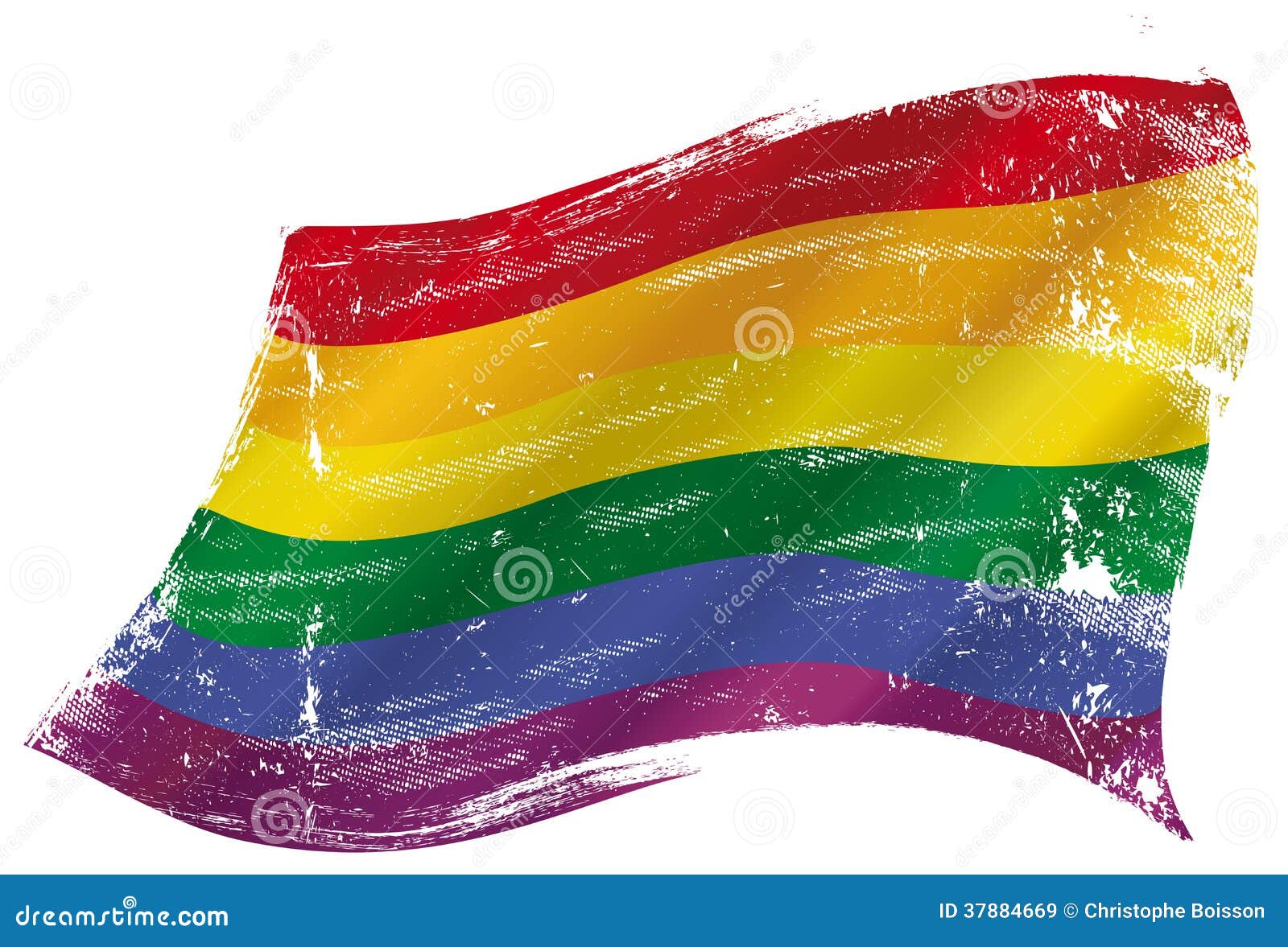Gay flag grunge stock vector. Illustration of textured - 37884669