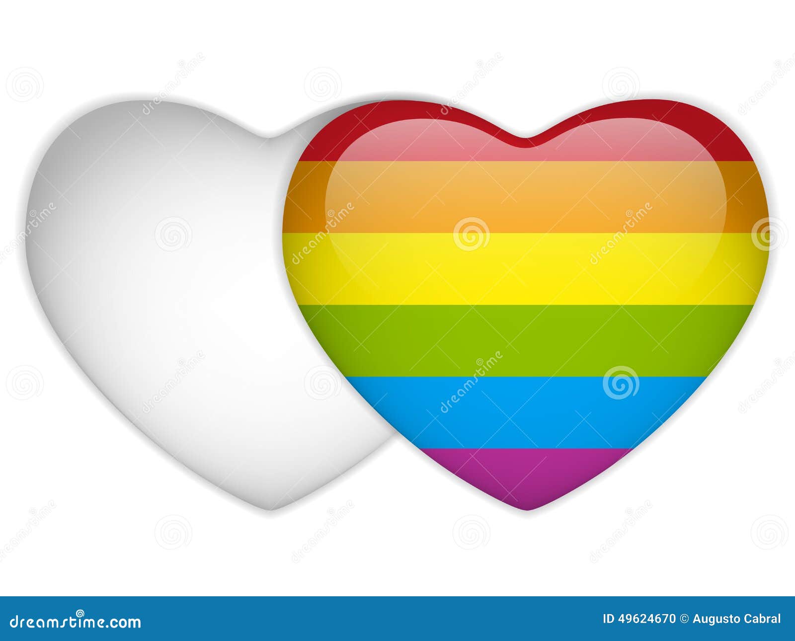 Gay Flag Heart Striped Sticker Stock Vector - Illustration of pride ...
