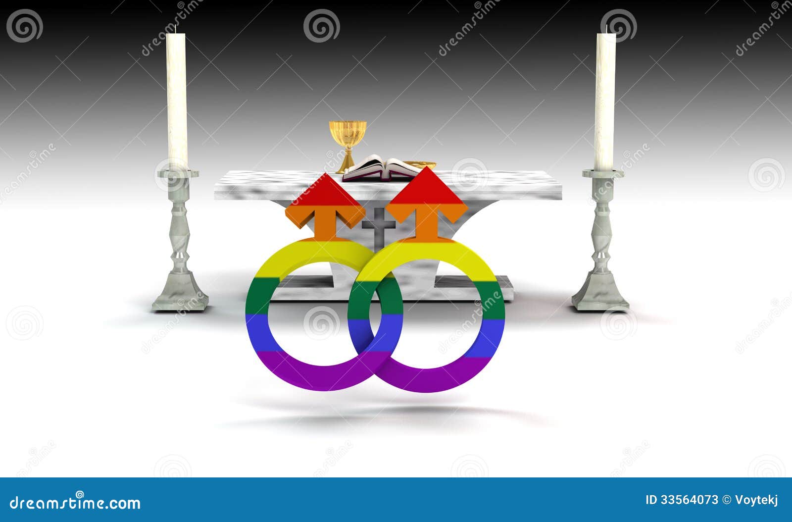 Gay marriage stock illustration. Illustration of gender - 33564073