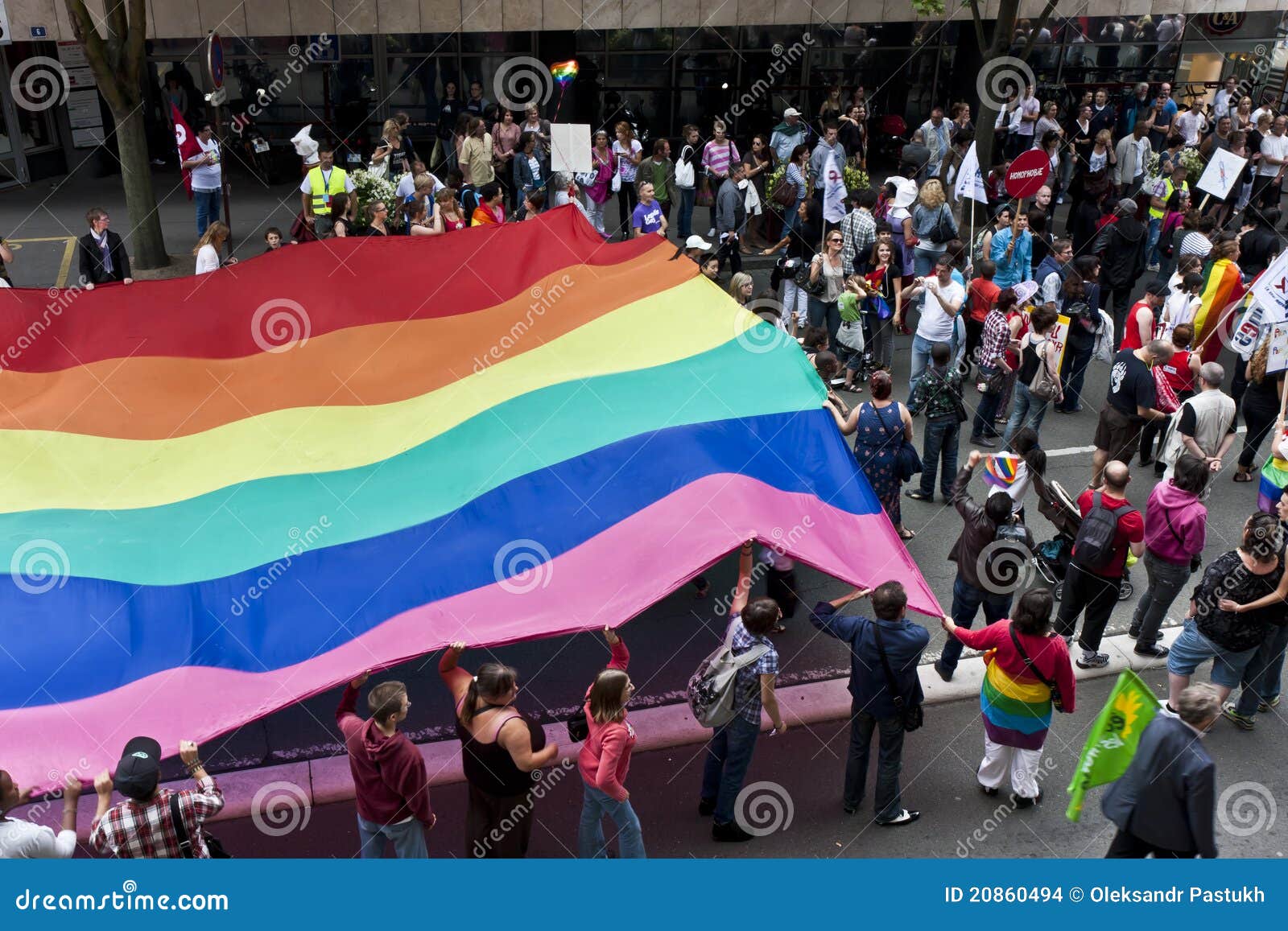 Gay parade editorial stock image. Image of crowd, proud - 20860494