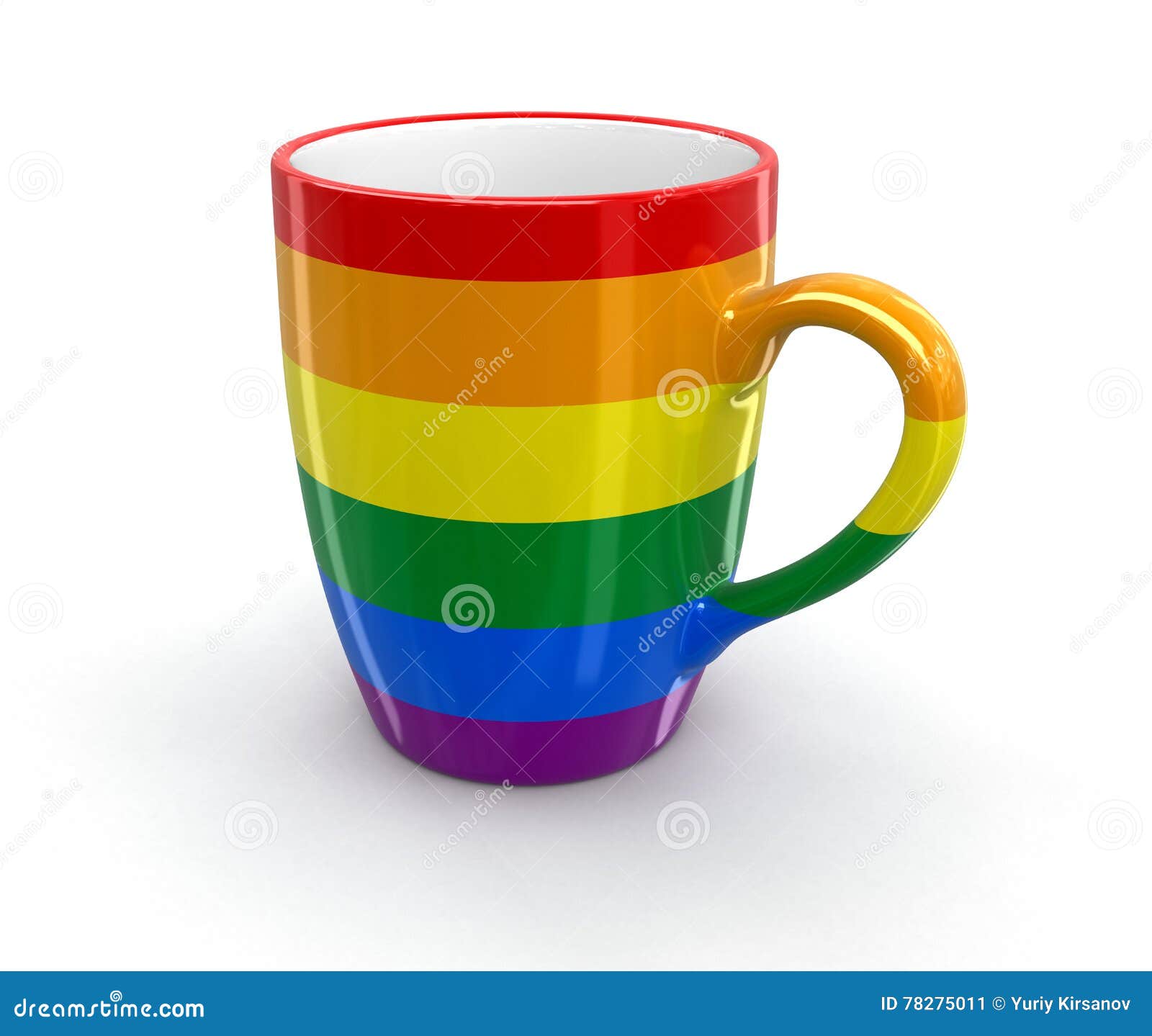 Gay Pride color cup stock illustration. Illustration of homosexual ...