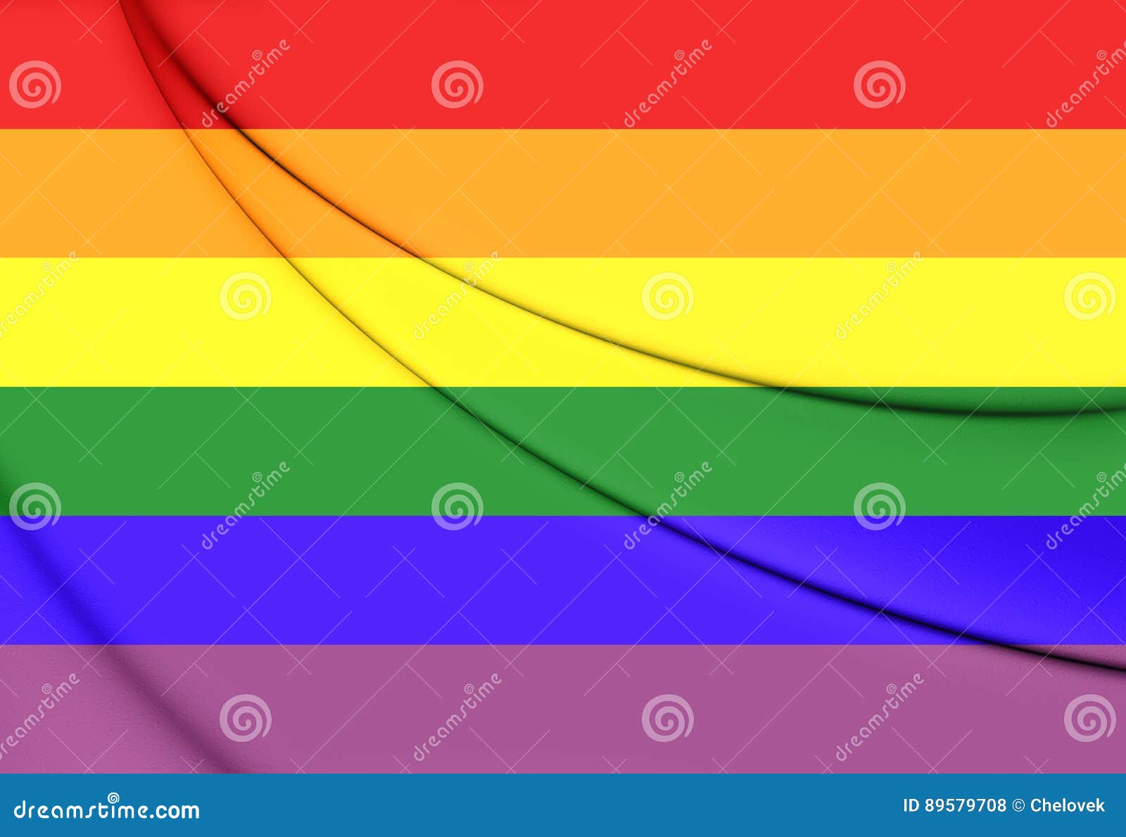 Gay Pride Flag Stock Illustration Illustration Of Close 89579708