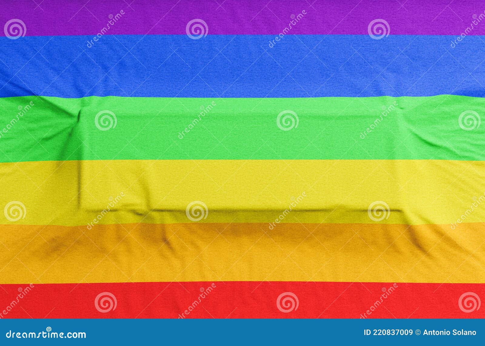 Gay Pride Flag with Rectangle Embossing for Text. 3d Render Stock ...