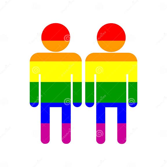 Gay Pride Him and Him Symbol Stock Vector - Illustration of event ...
