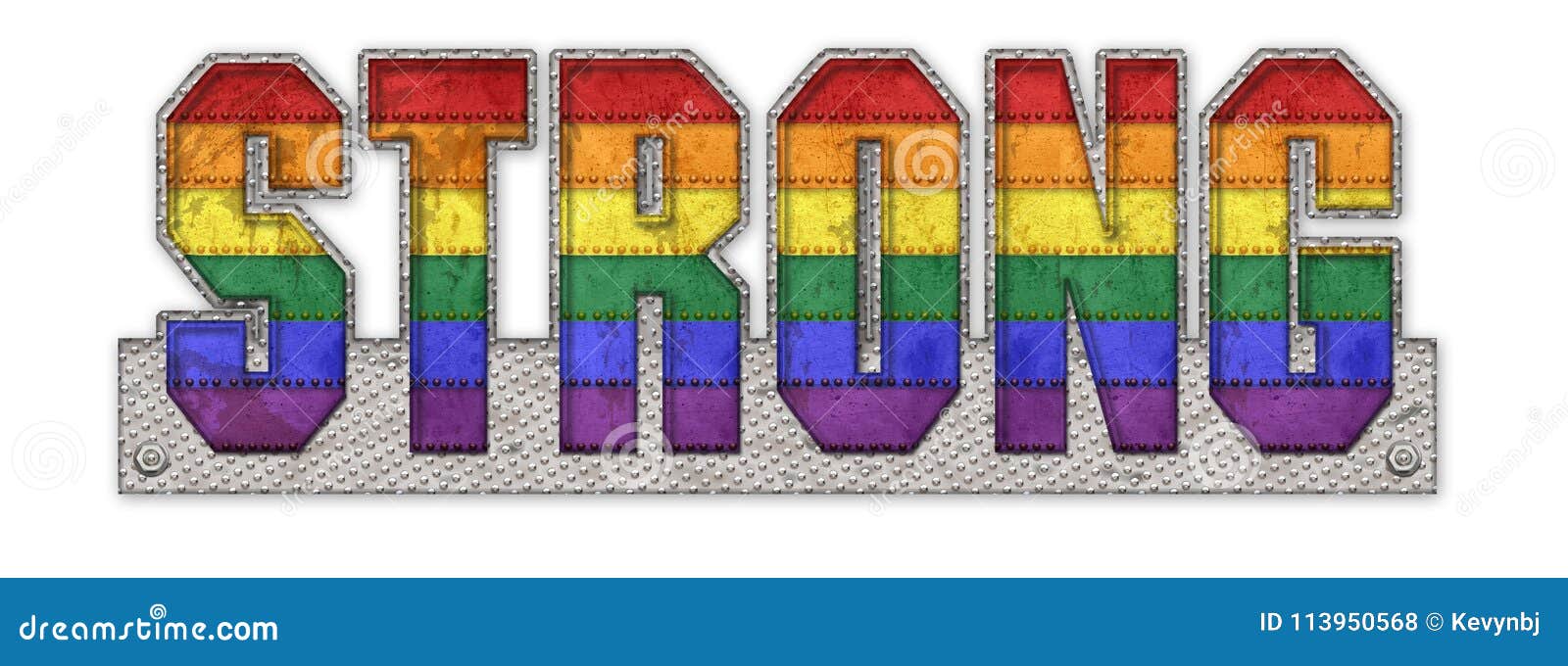Gay Pride Lettering Strong foto de archivo. Imagen de orgullo - 113950568