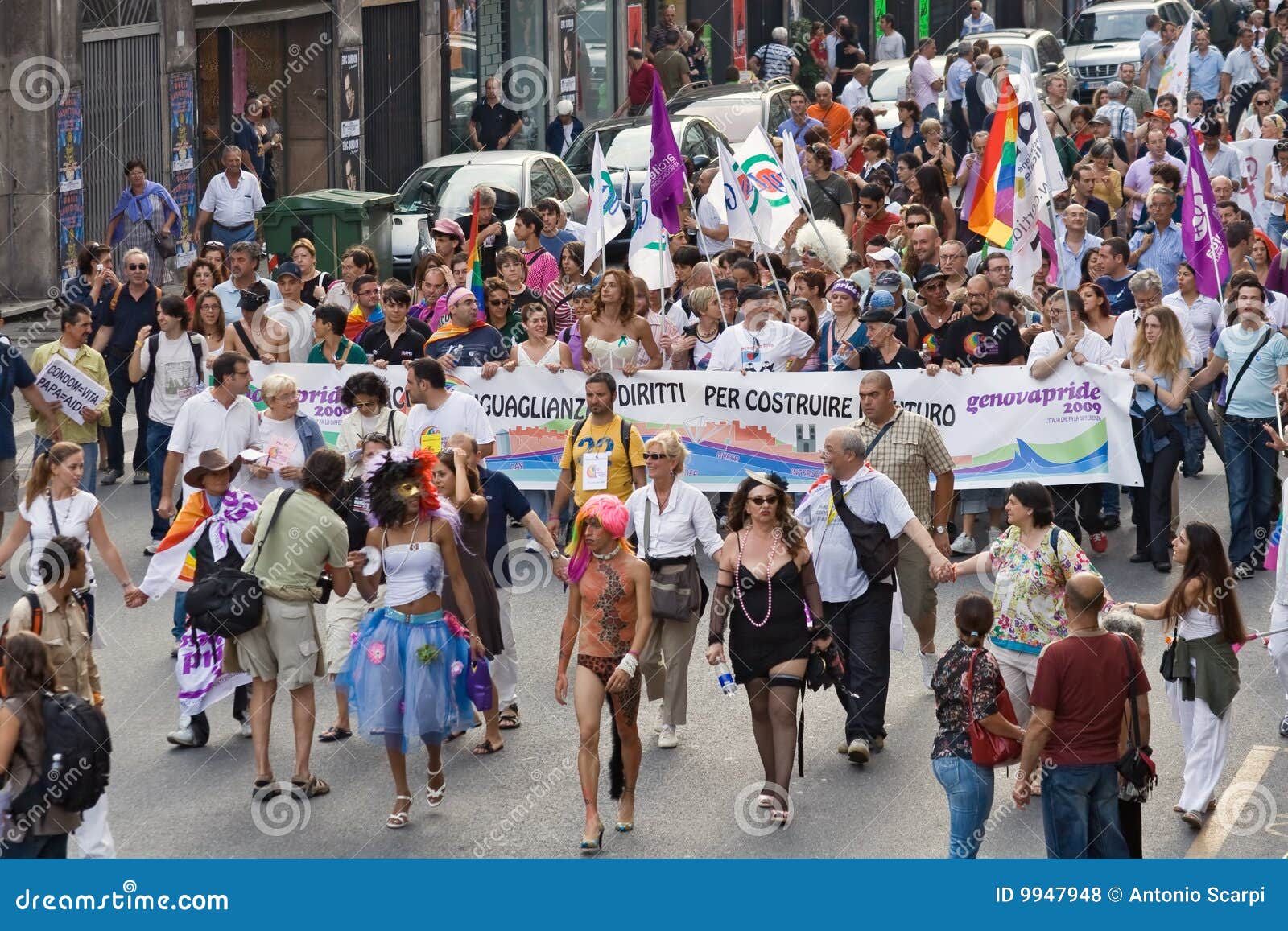 Gay Pride Parade editorial stock photo. Image of dancing - 9947948