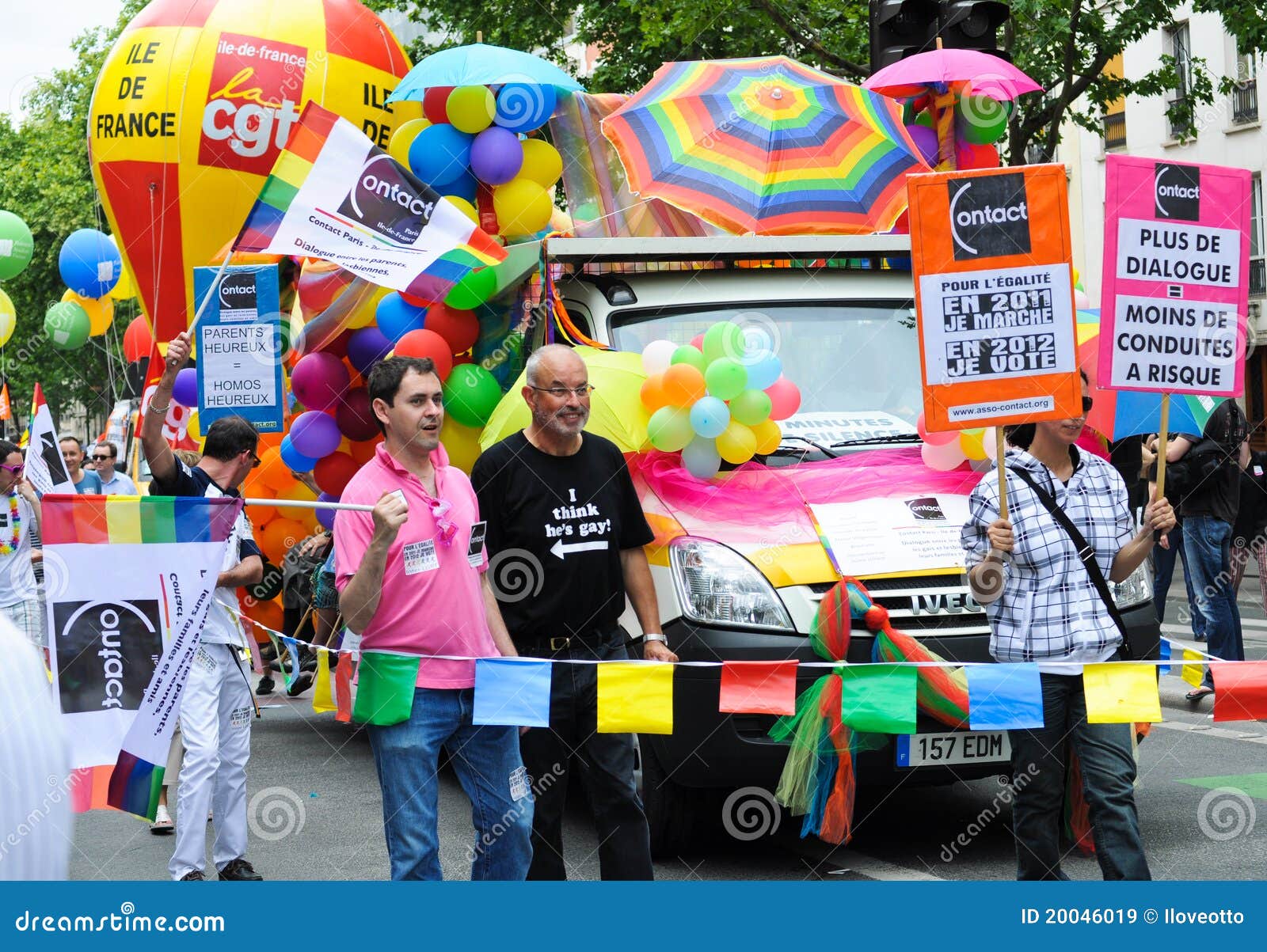 Gay Pride Parade To Support Gay Rights Editorial Stock Image - Image of ...