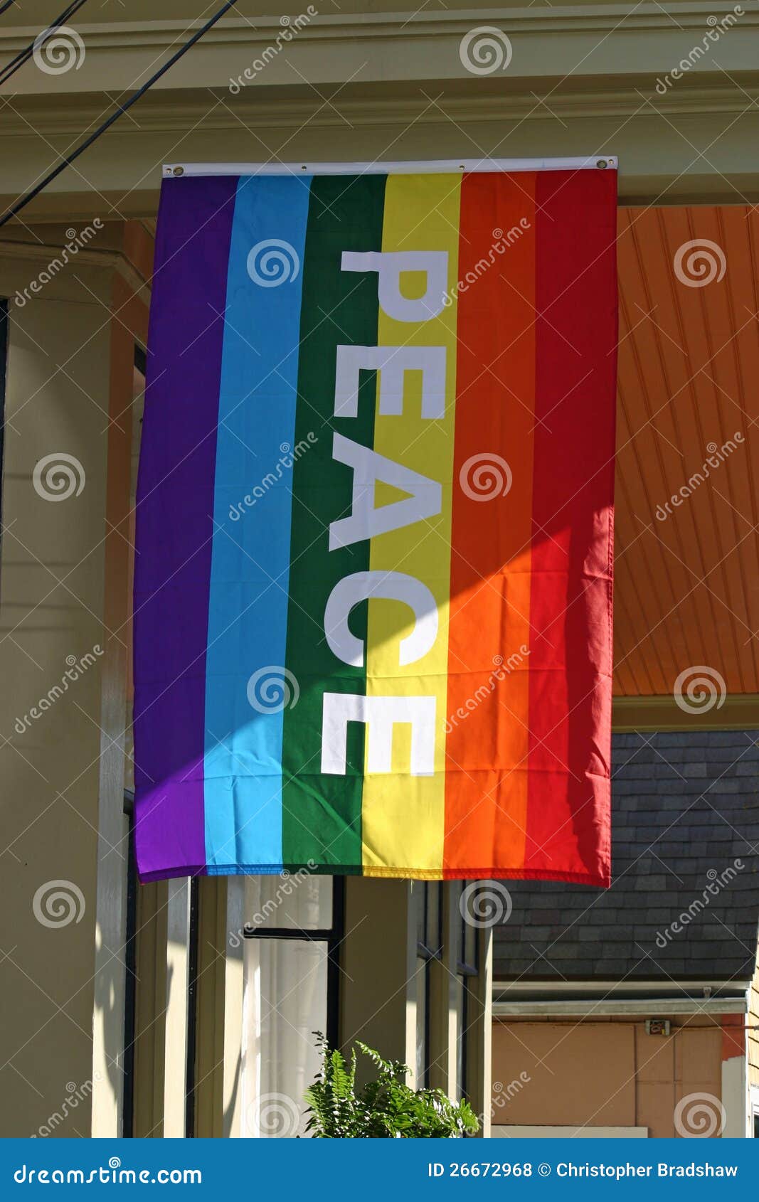 Gay Pride Peace Banner stock photo. Image of yellow, lesbian - 26672968