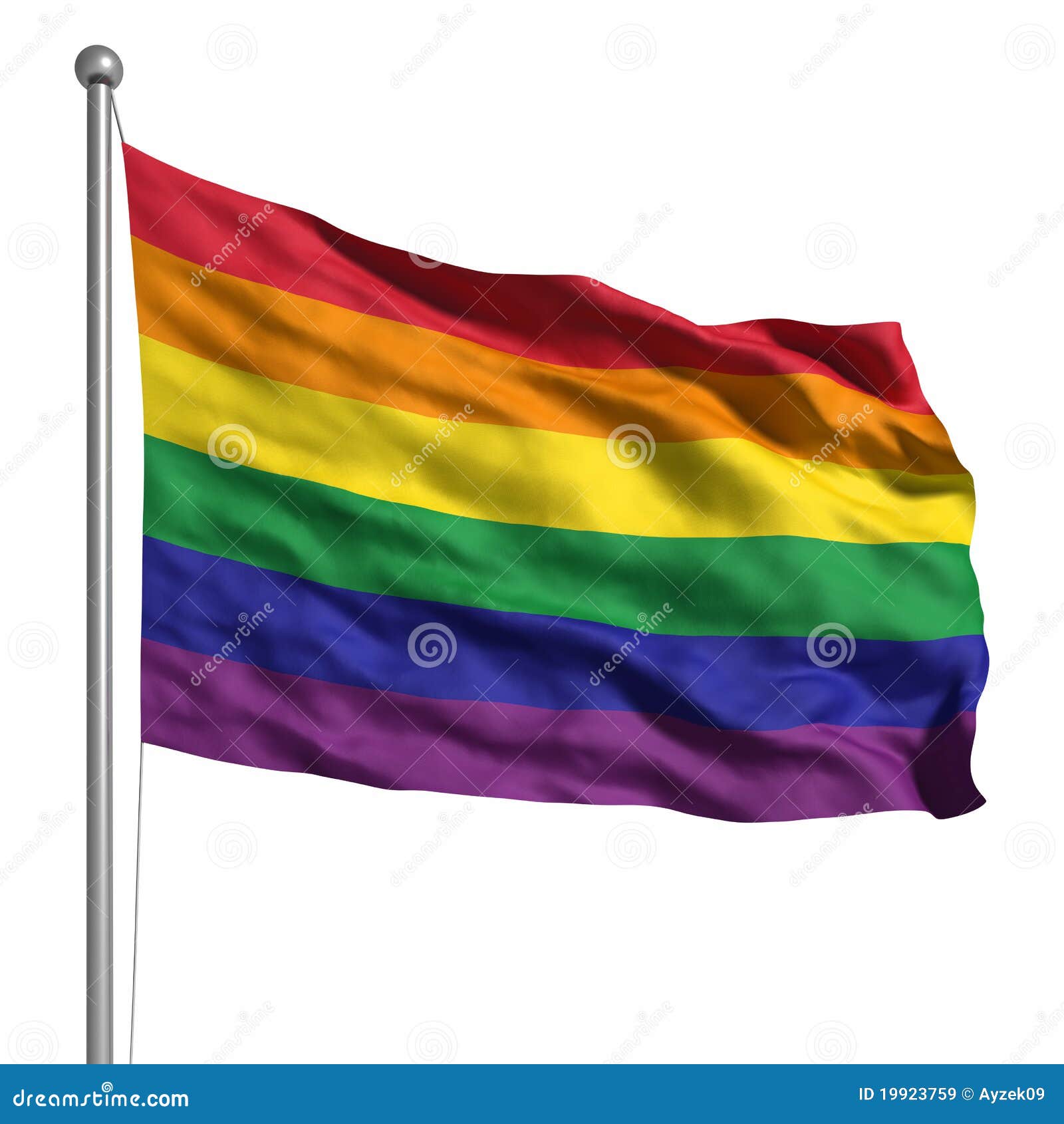 Gay Pride / Rainbow Flag stock illustration. Illustration of rainbow ...