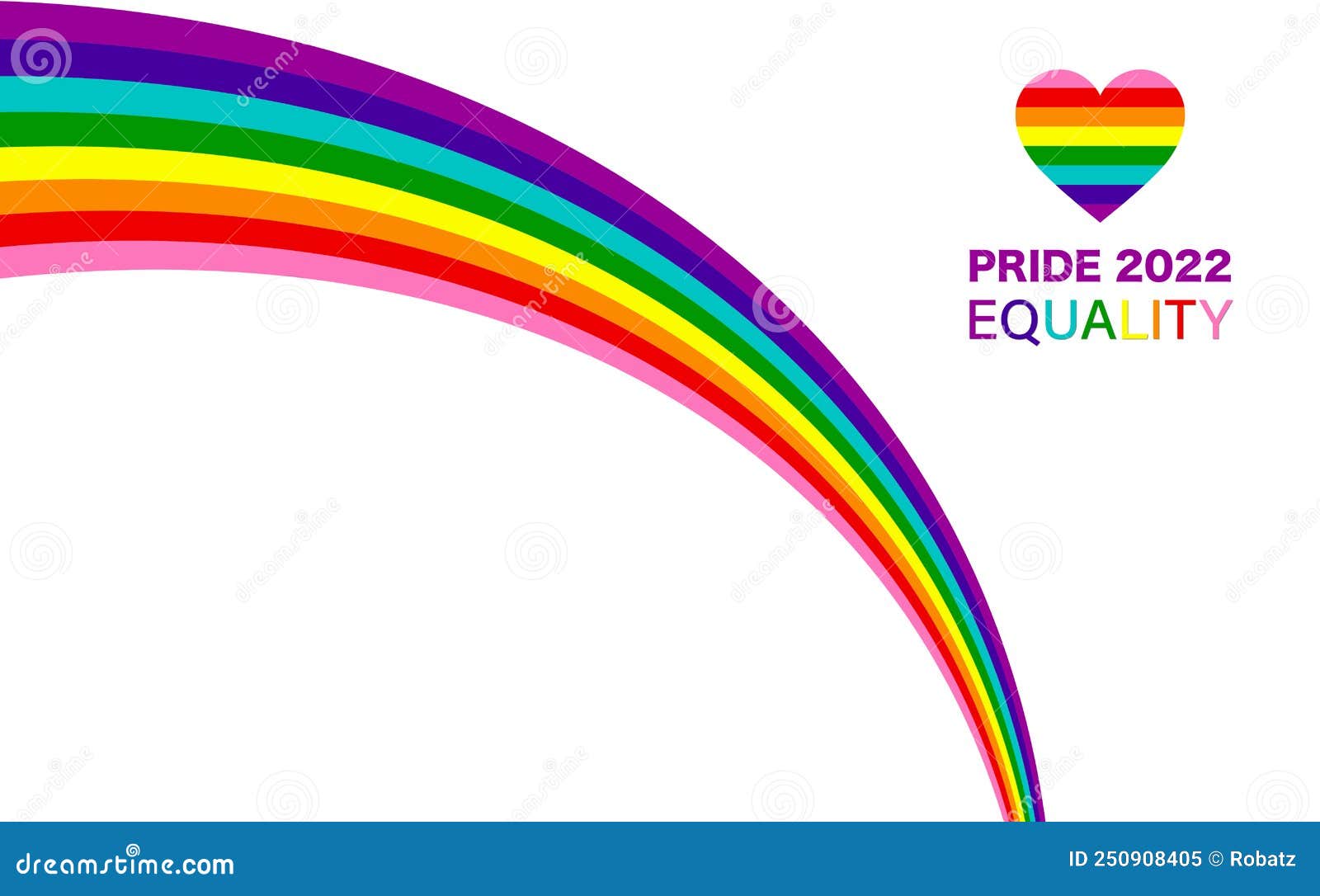 Gay Pride 2022 Wave Rainbow Flag Lgbtqia Template Equality