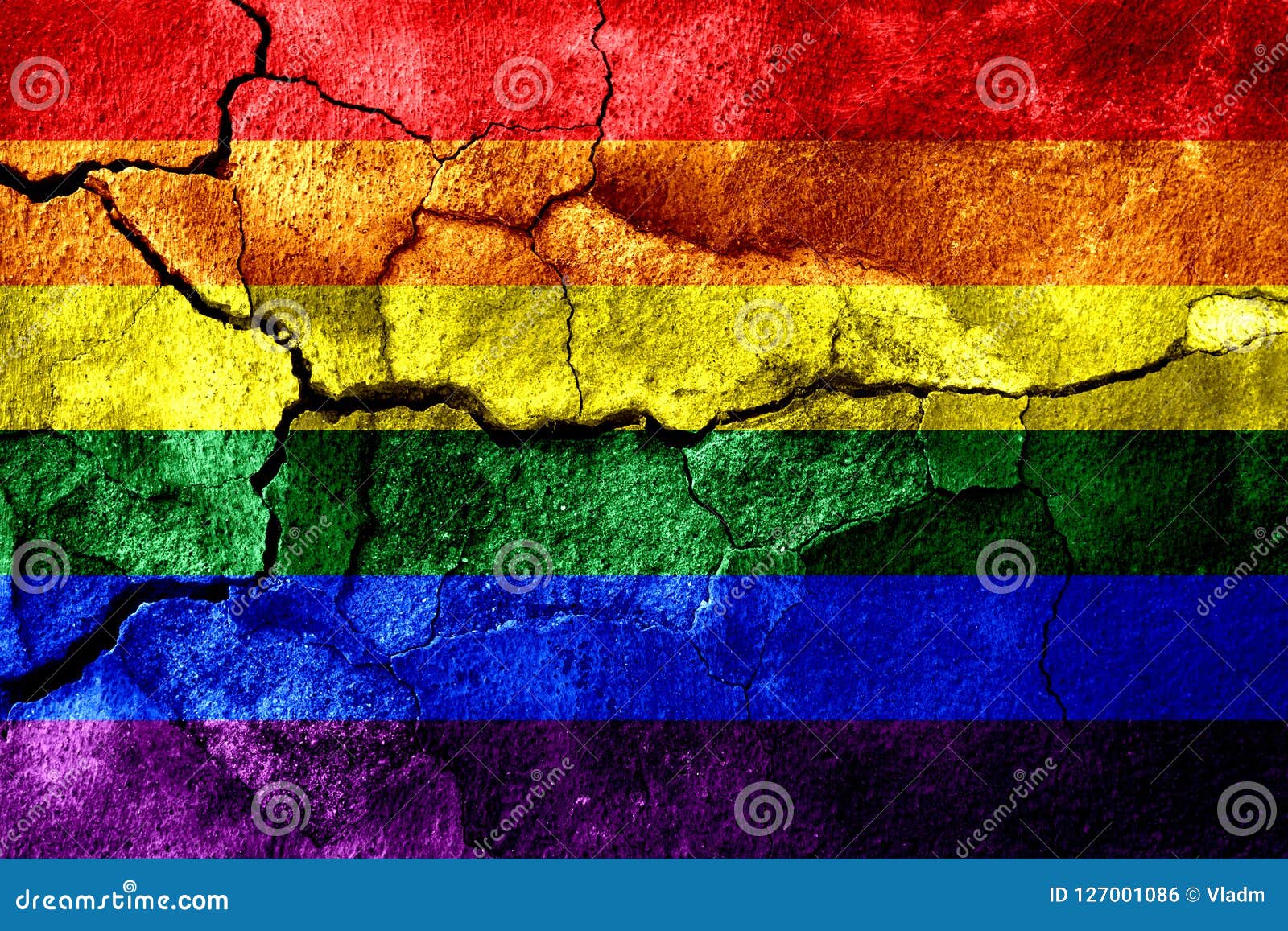 Gay Rusted Texture Flag, Rusty Background. Stock Illustration ...