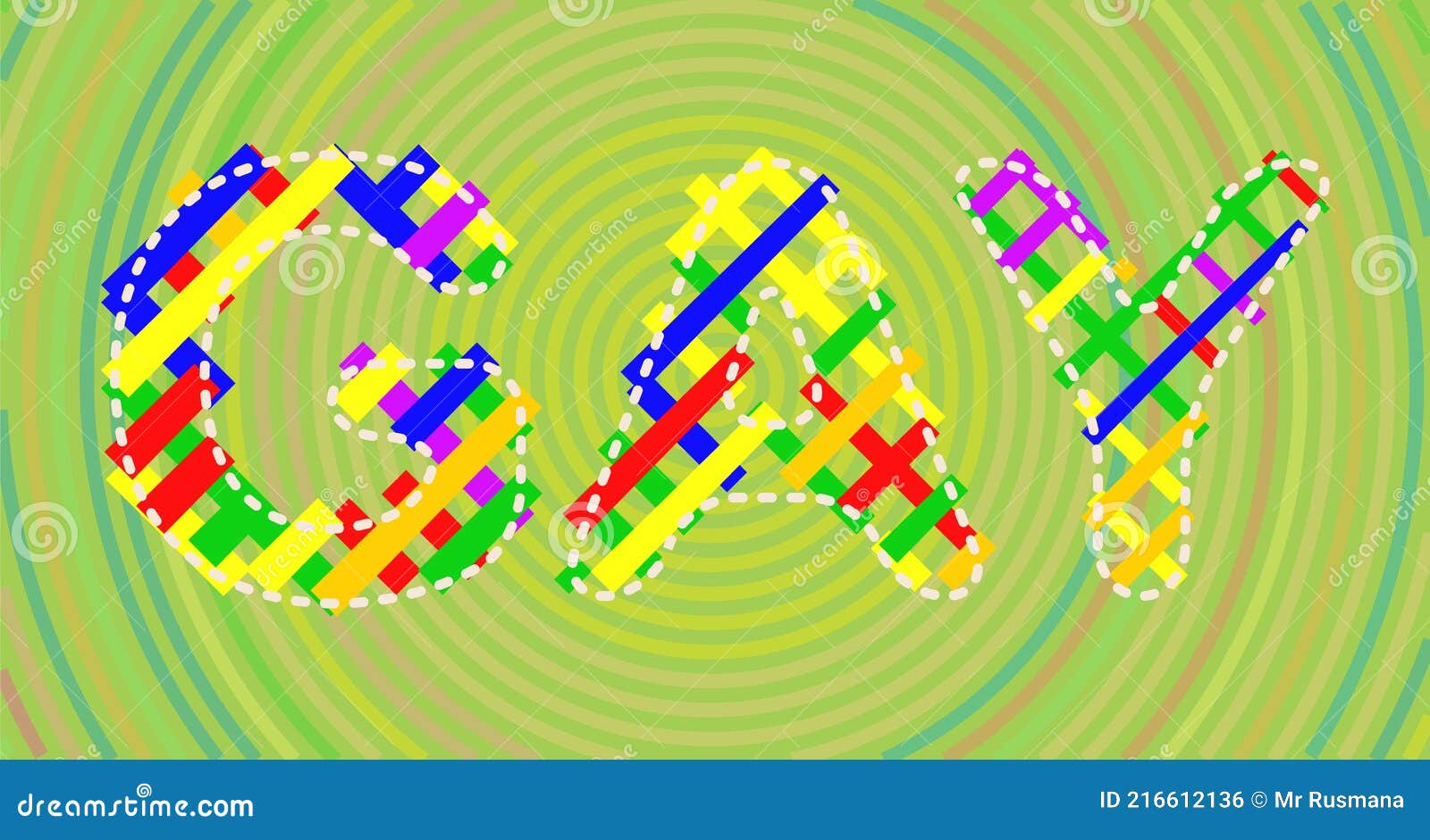 Gay Sign Of Rainbow Letters Stock Vector Illustration Of