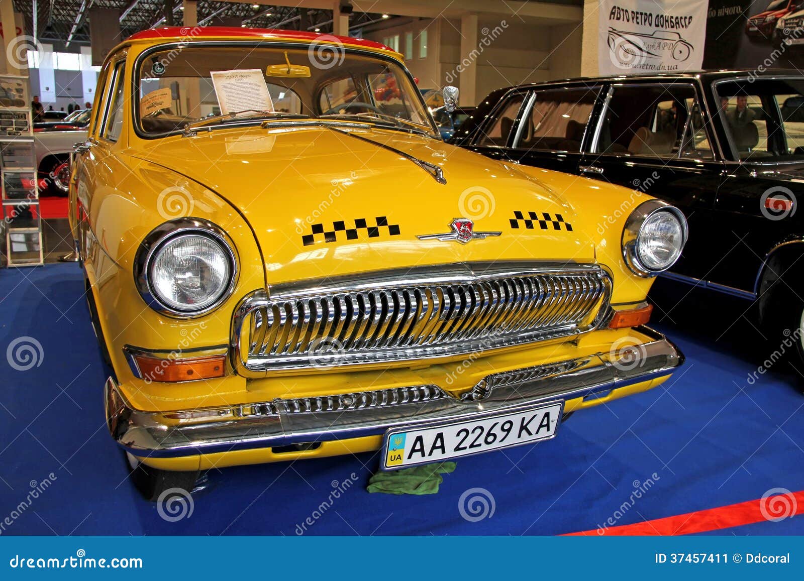 GAZ Volga (Soviet-made Automobile) Editorial Photo - Image of driver ...