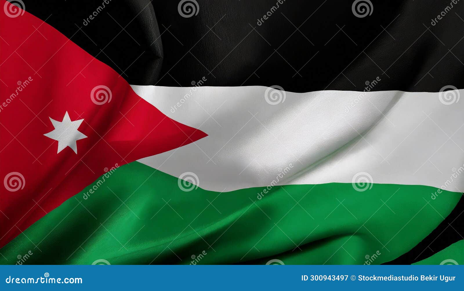 Gaza Strip National Flag stock illustration. Illustration of isolated ...