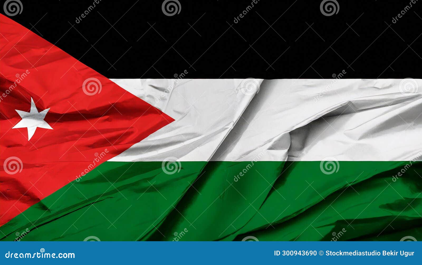 Gaza Strip National Flag stock illustration. Illustration of state ...