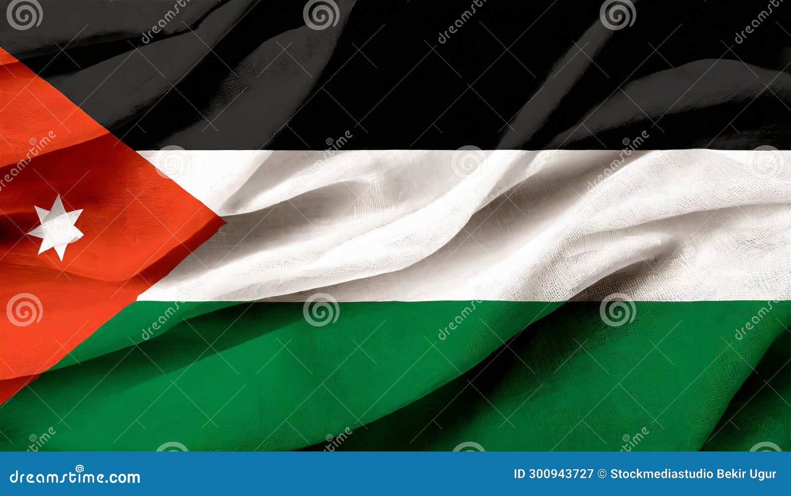 Gaza Strip National Flag stock illustration. Illustration of flag ...