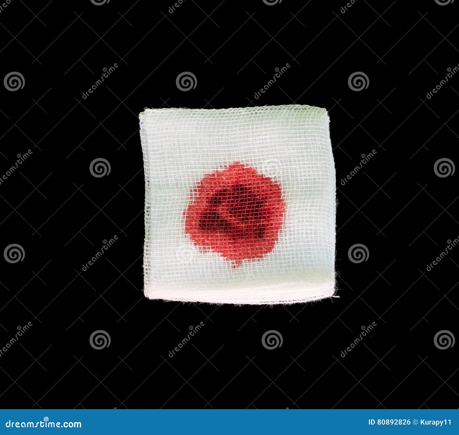 Gaze Da Atadura Com Sangue No Fundo Foto de Stock - Imagem de cura ...