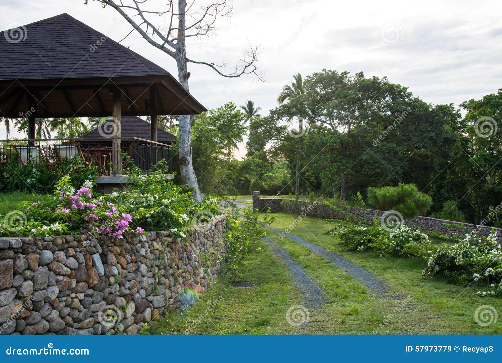 Gazebo in Angelfields Tagaytay, Philippines Stock Image - Image of ...