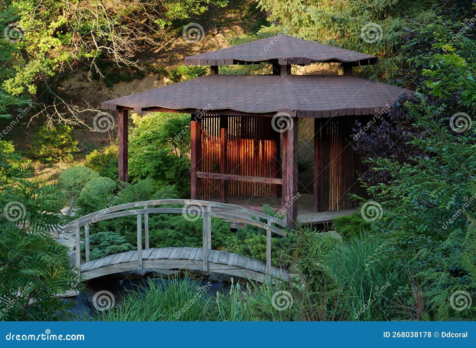 Gazebo for Meditation in Beautiful Place Stock Photo - Image of outdoor ...