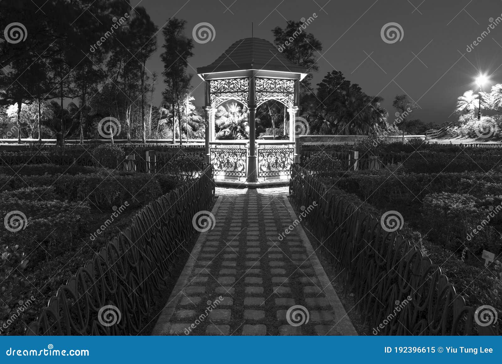 Gazebo in park stock image. Image of architectural, forest - 192396615