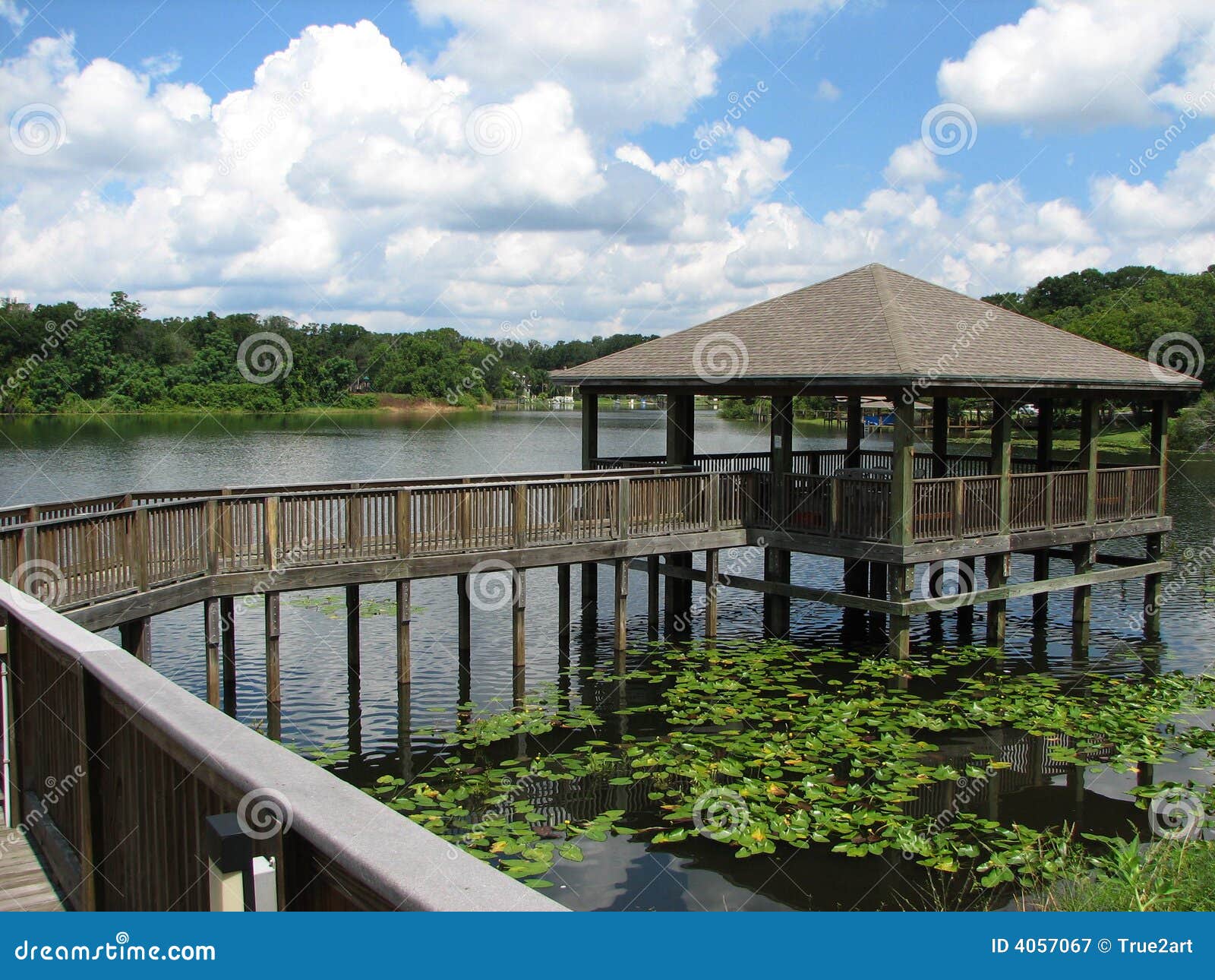 Gazebo In The Water Picture. Image: 4057067