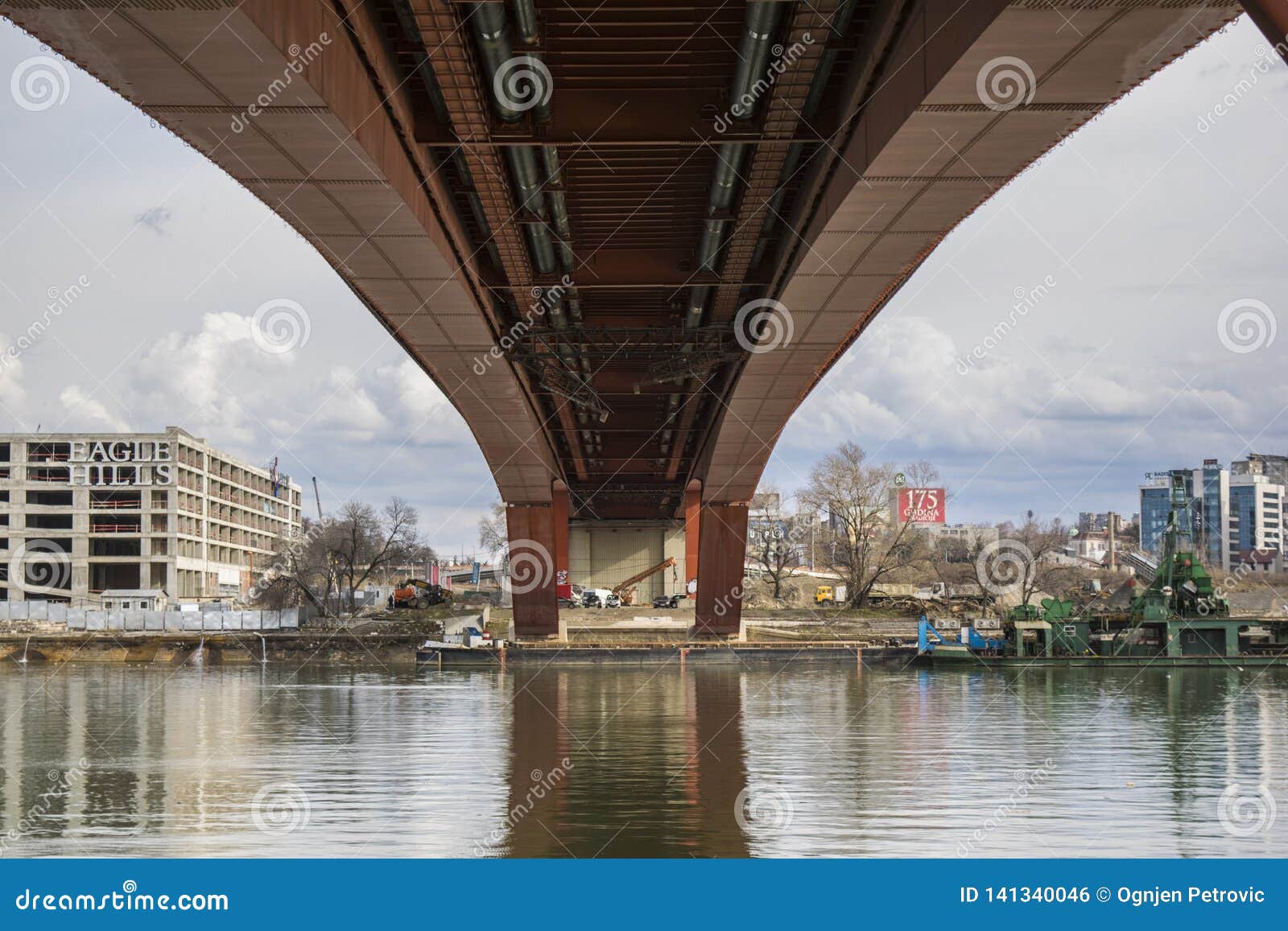 Gazela Bridge Over Sava River in Belgrade Editorial Photo - Image of ...