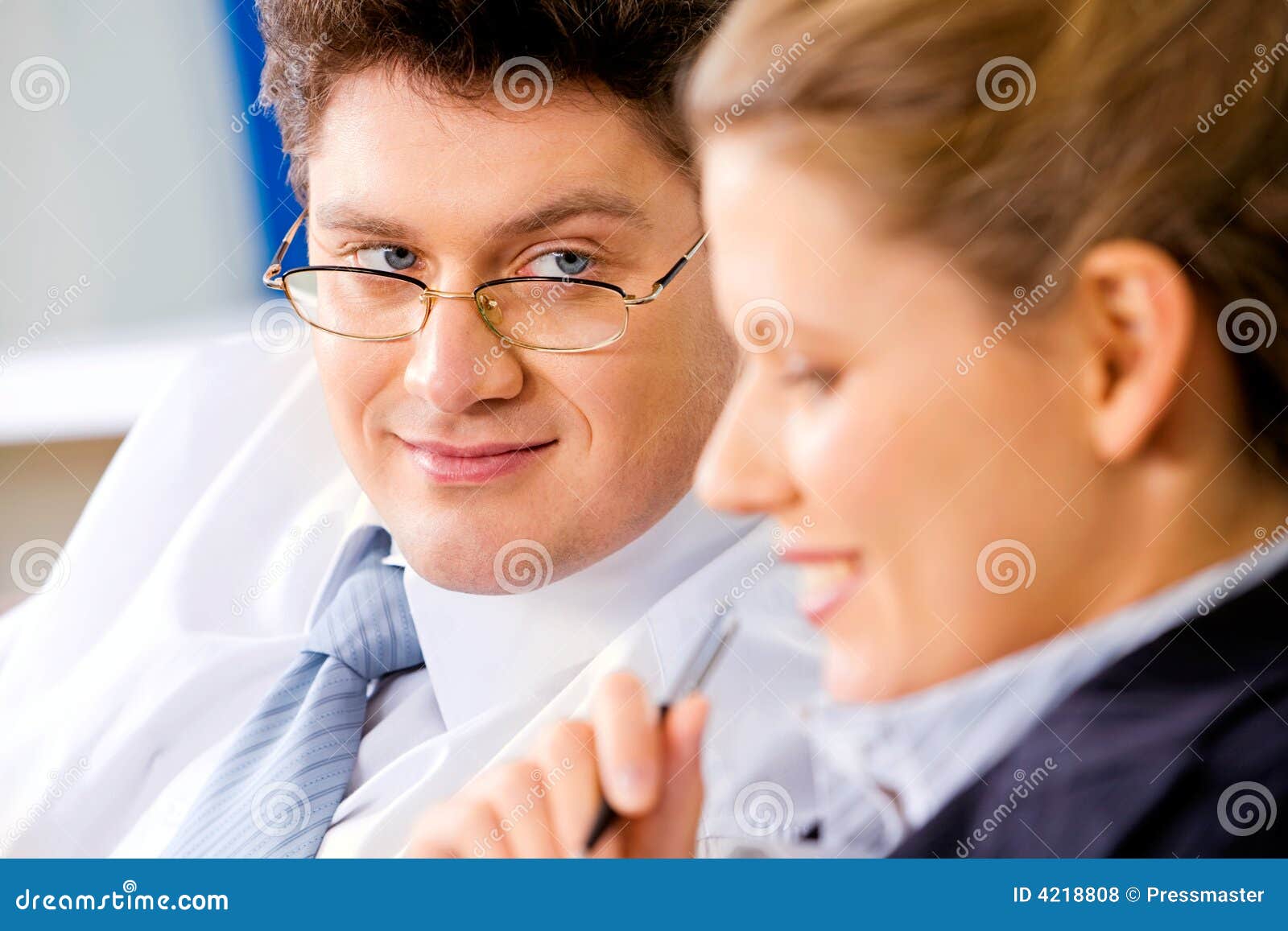 Gazing stock photo. Image of businessgroup, colleagues - 4218808