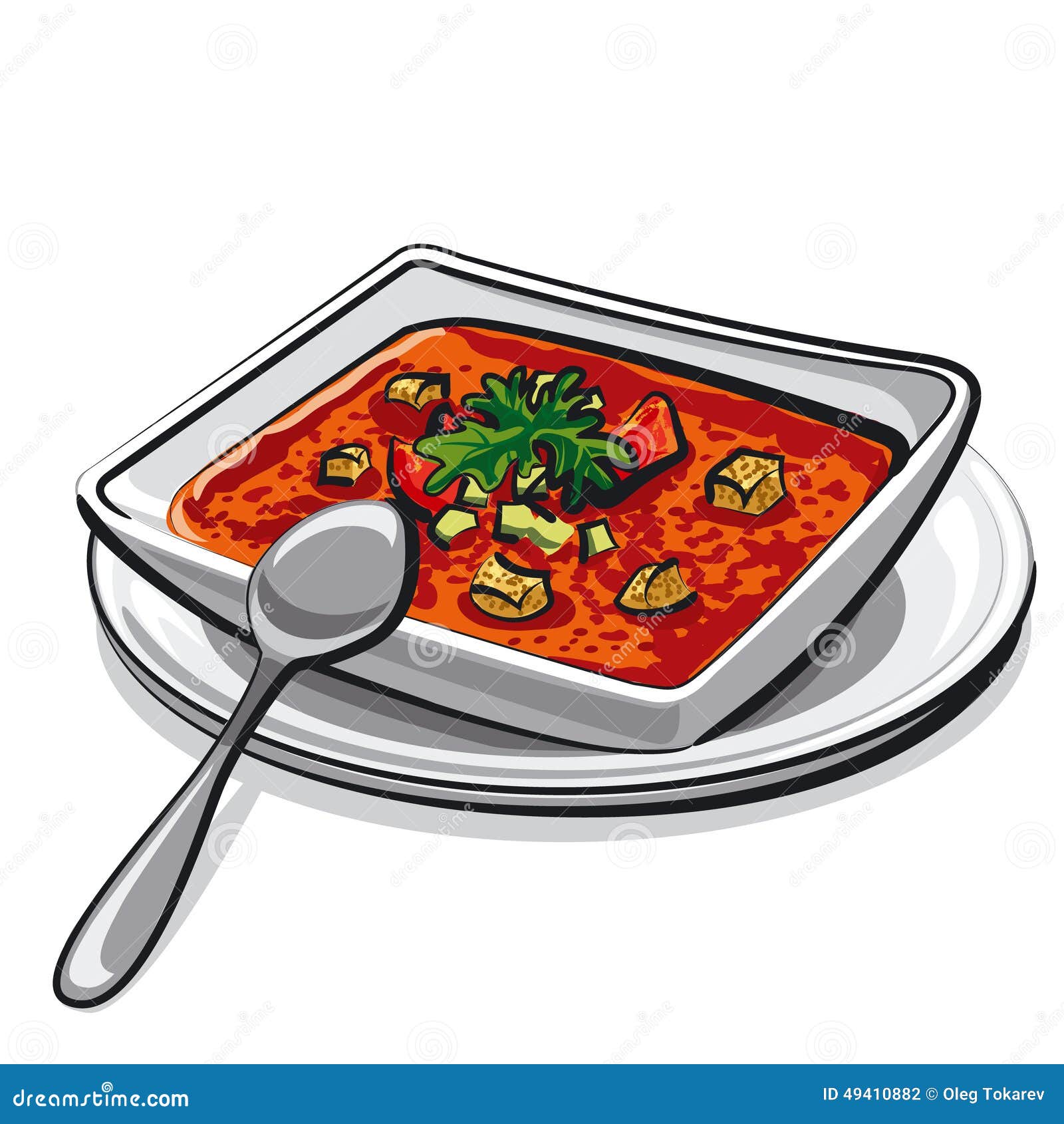 Gazpacho Vector Illustration | CartoonDealer.com #88674832