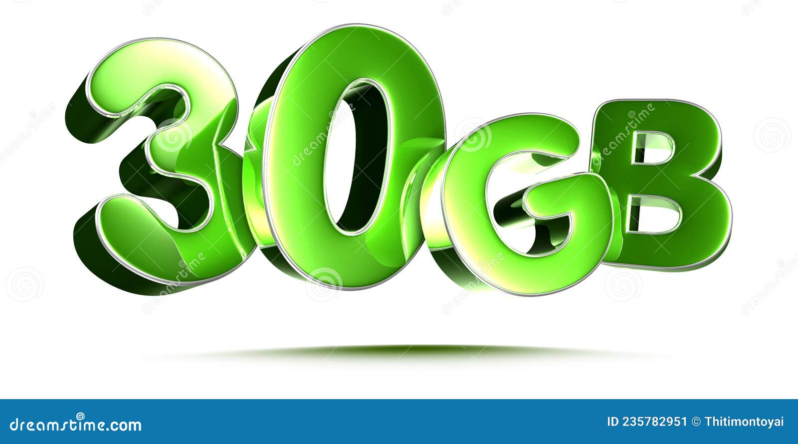 30 GB. stock illustration. Illustration of internet - 235782951