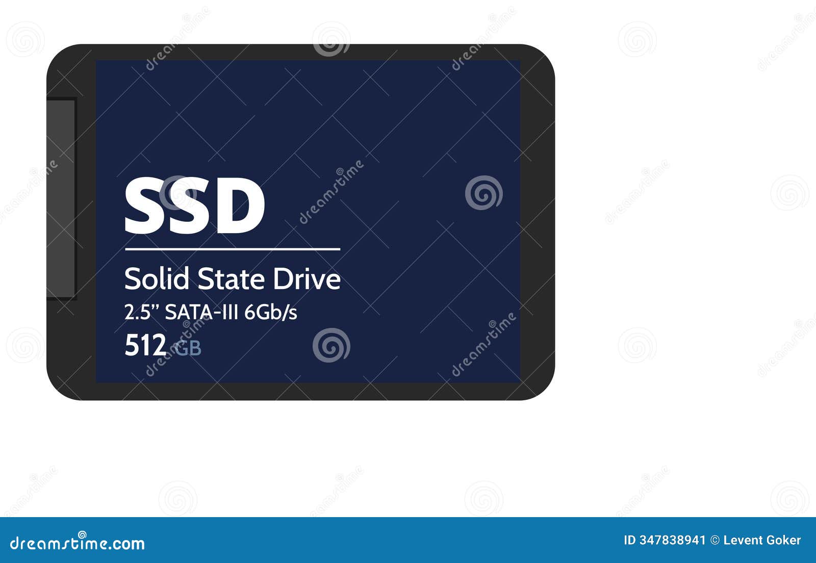 A 512GB, 2.5 Inch, SSD (Solid State Drive) Design with SATA-III ...