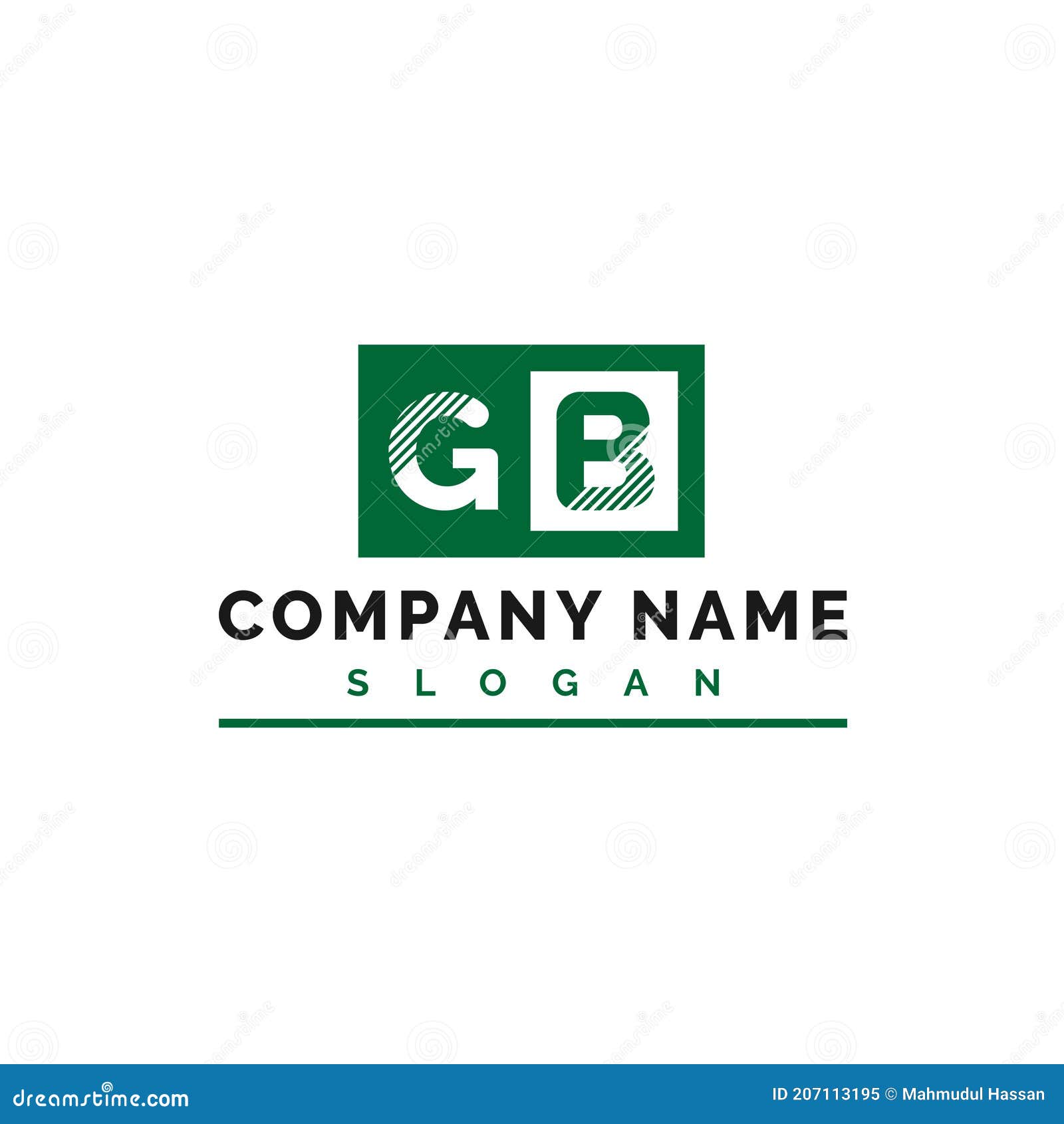 GB Letter Logo Design. GB Letter Logo Vector Illustration - Vector ...