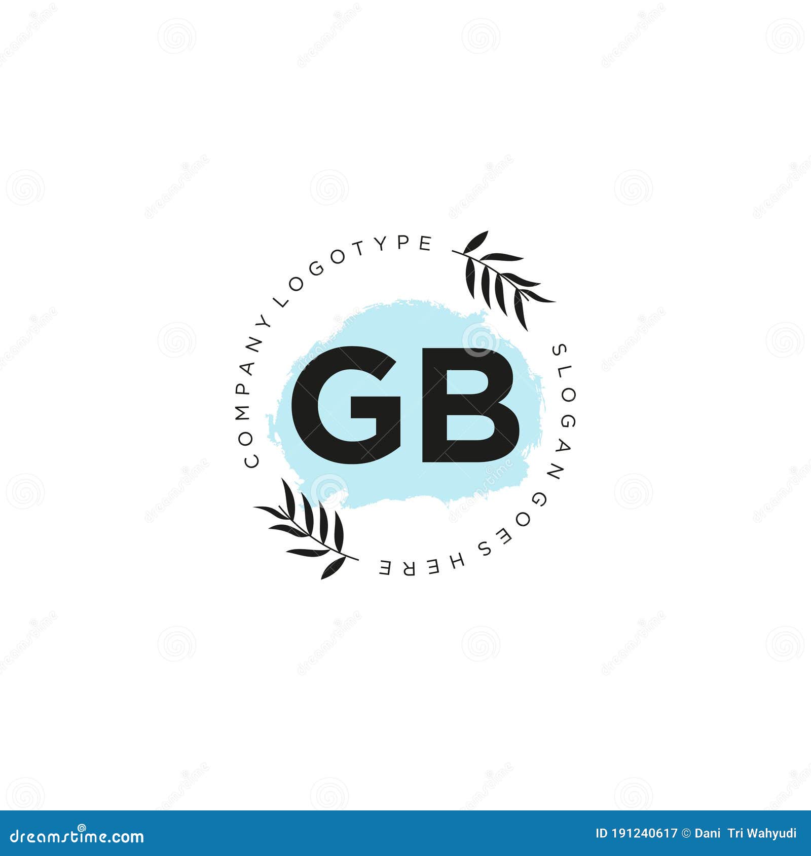 GB Letter Logo Icon Design Template Elements Stock Vector ...