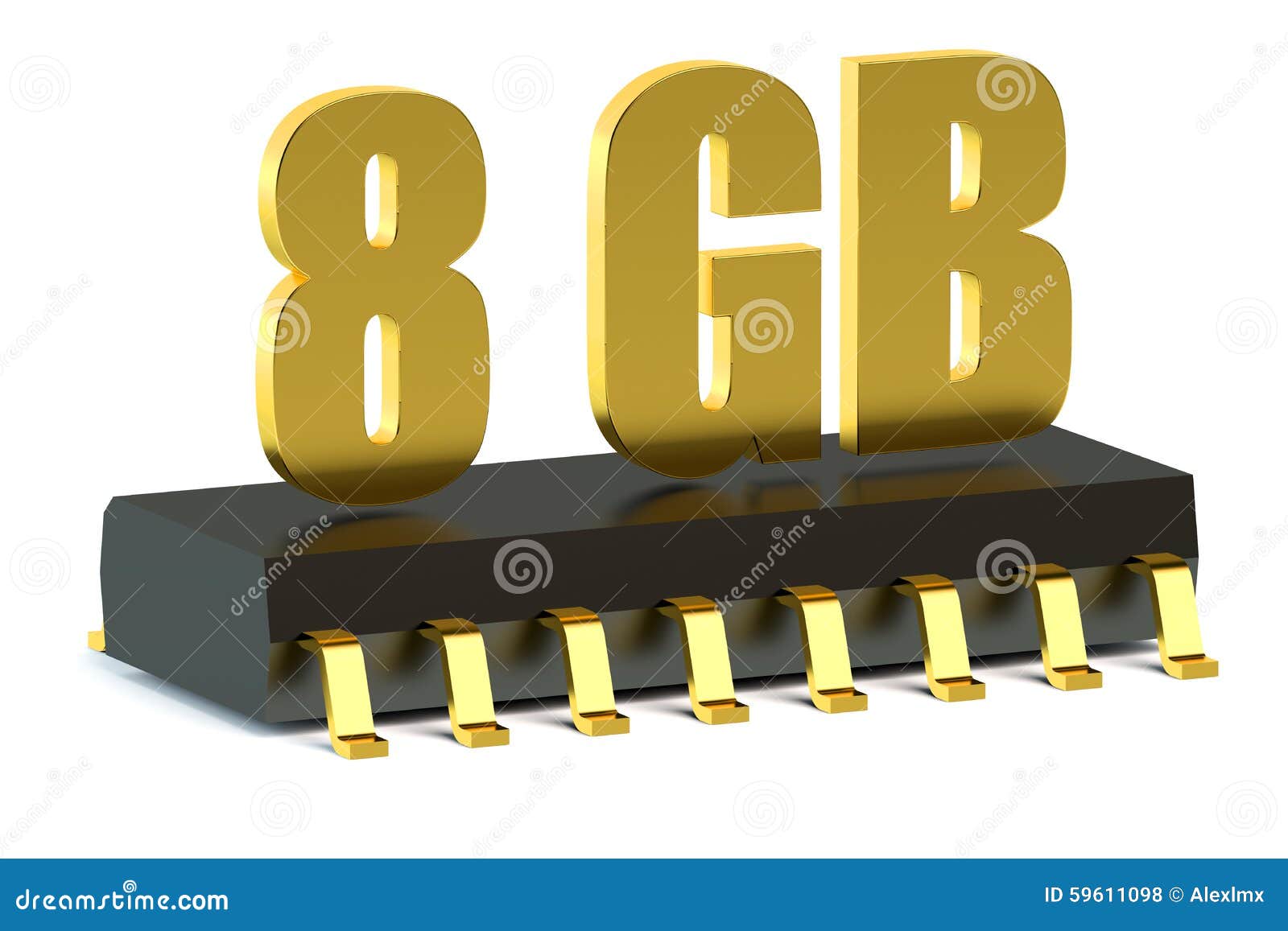 8 Gb RAM or ROM Memory Chip for Smartphone and Tablet Stock ...