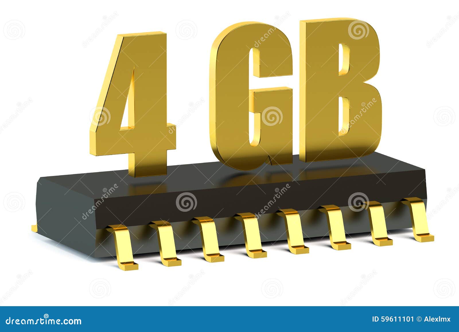 4 Gb RAM or ROM Memory Chip for Smartphone and Tablet Stock ...