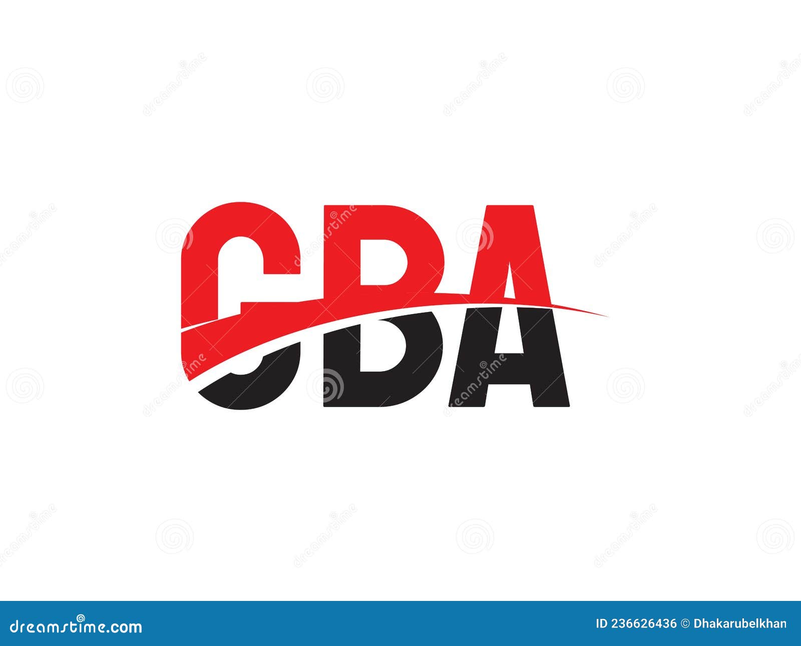 GBA Letter Initial Logo Design Vector Illustration Stock Vector ...