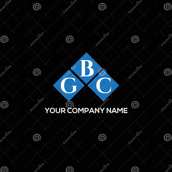 GBC Letter Logo Design on BLACK Background. GBC Creative Initials ...