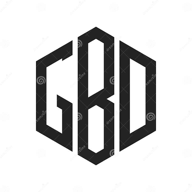 GBD Logo Design. Initial Letter GBD Monogram Logo Using Hexagon Shape ...