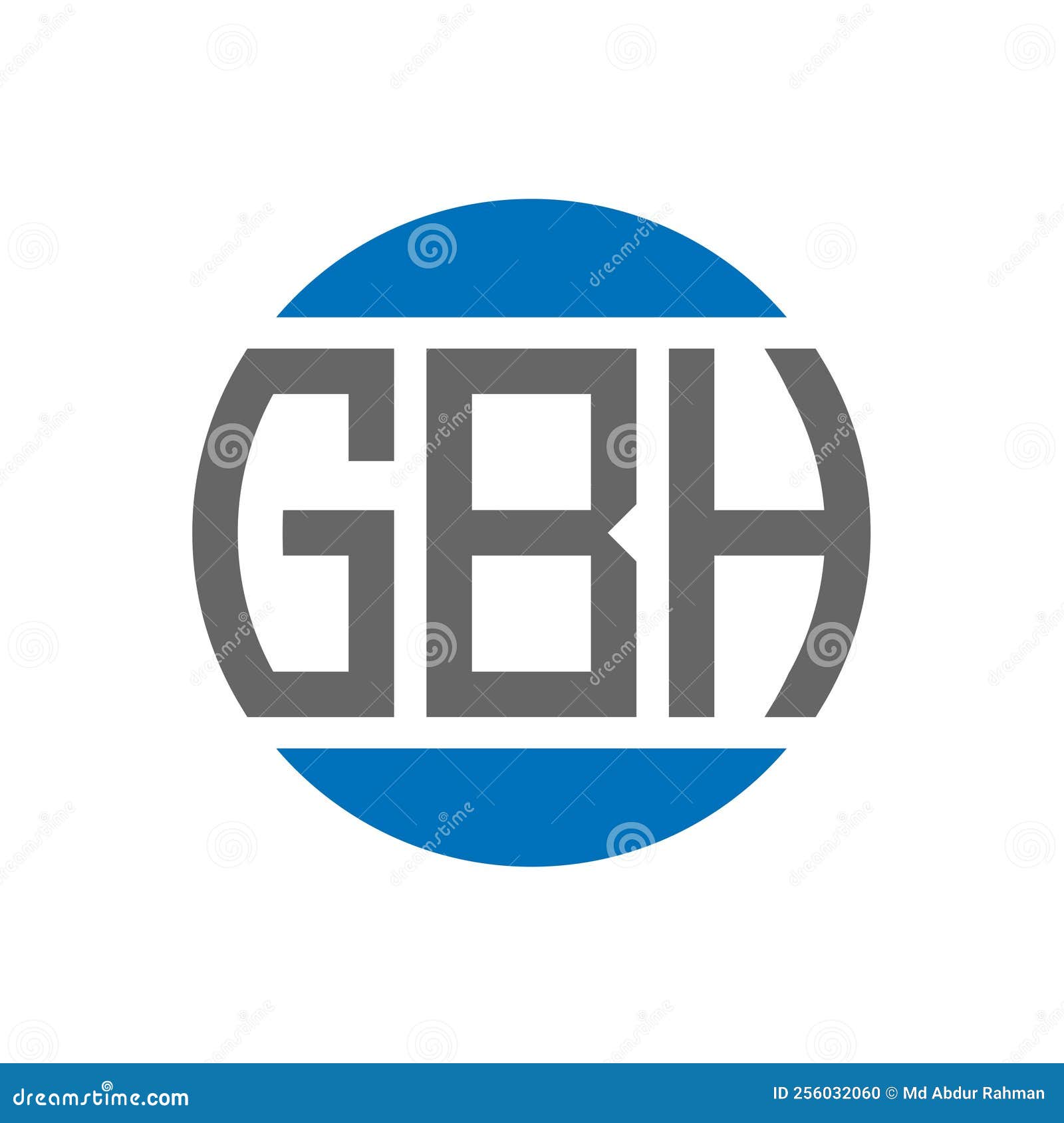 GBH Letter Logo Design on White Background. GBH Creative Initials ...