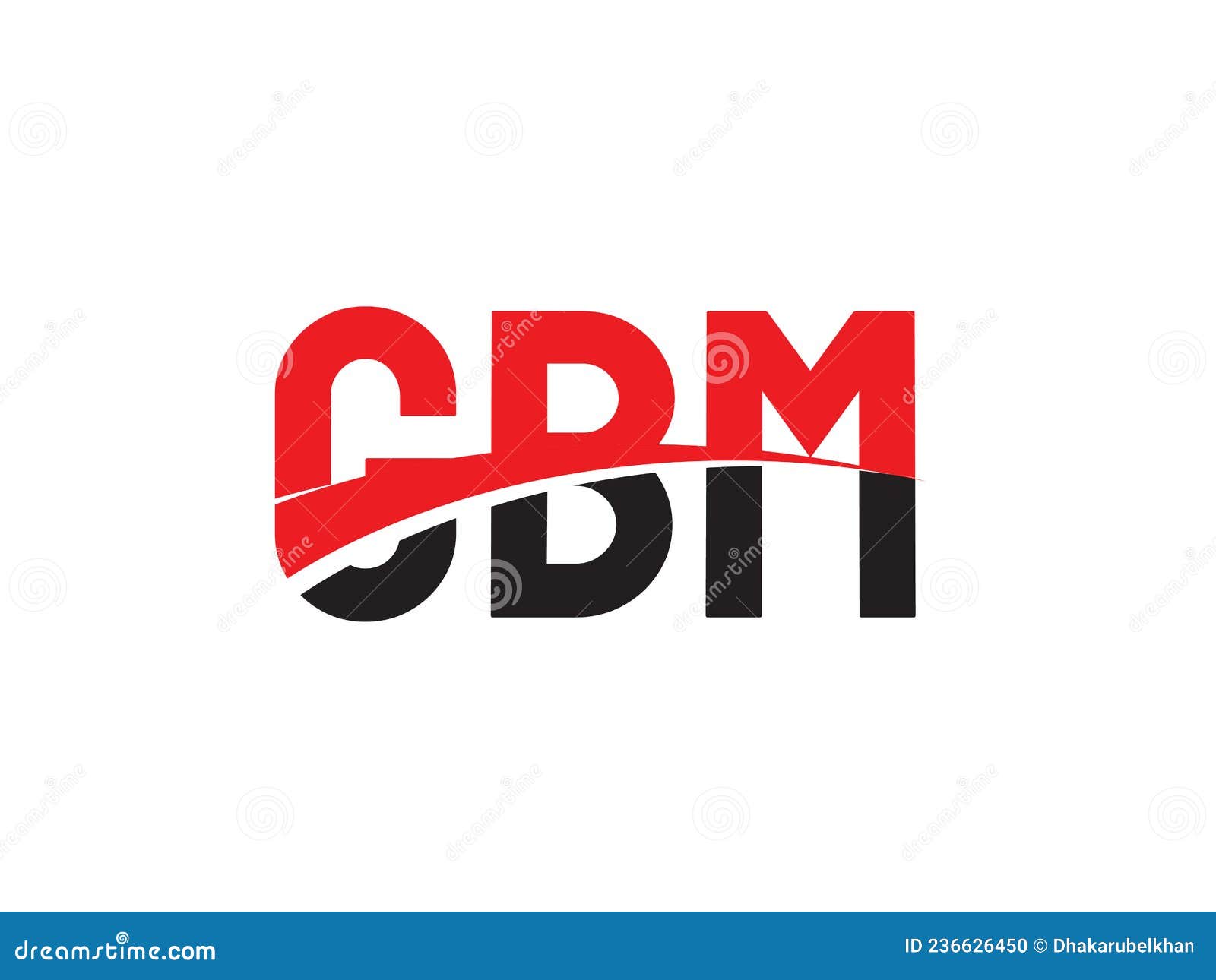 GBM Letter Initial Logo Design Vector Illustration Stock Photo - Image ...