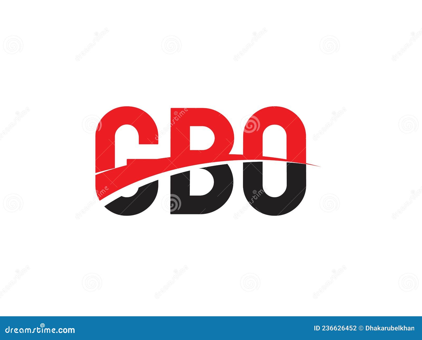 GBO Letter Initial Logo Design Vector Illustration Stock Photo - Image ...