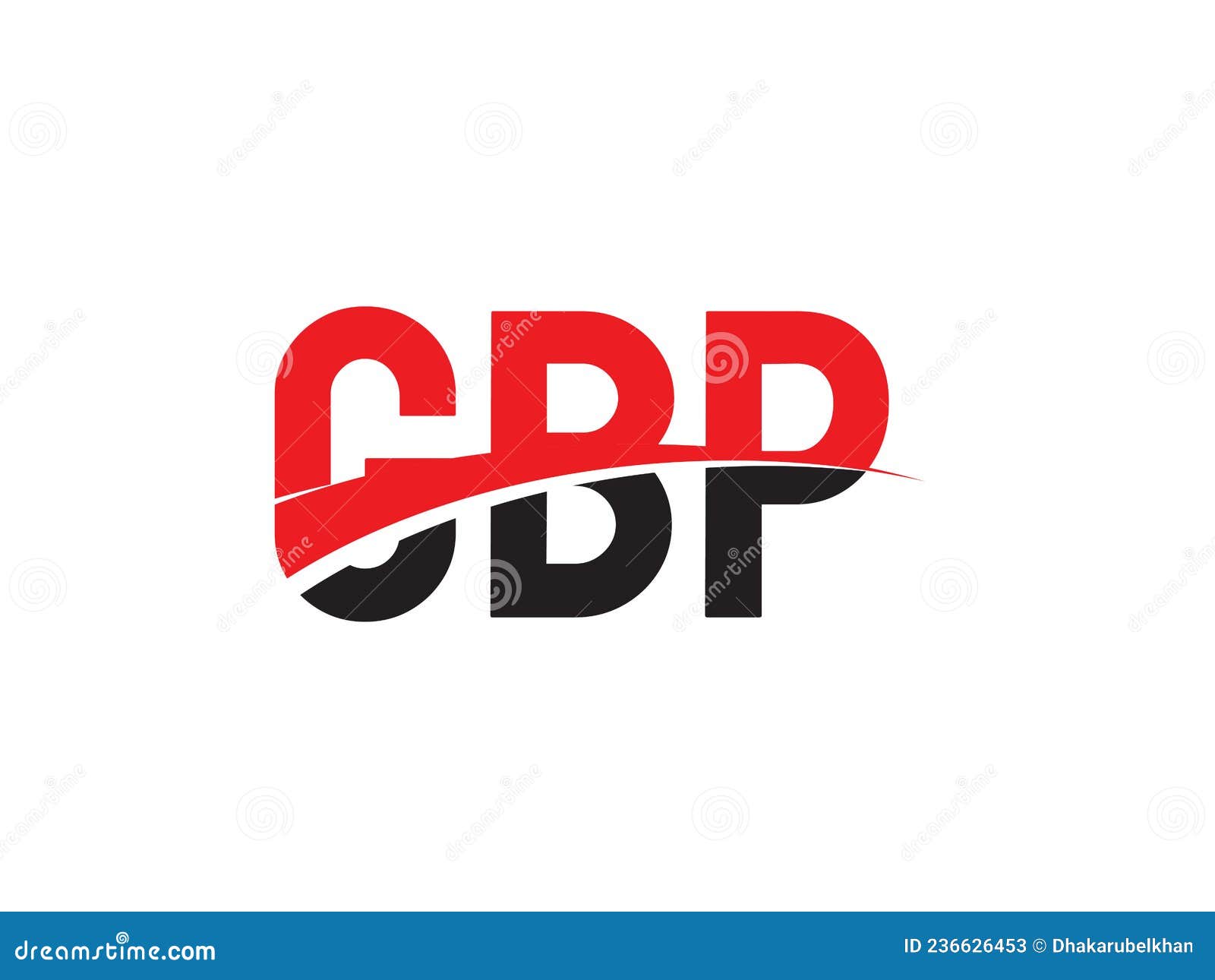 GBP Letter Initial Logo Design Vector Illustration Stock Image - Image ...