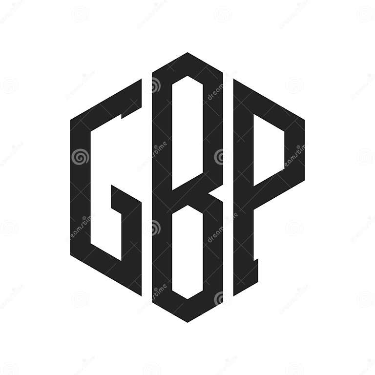 GBP Logo Design. Initial Letter GBP Monogram Logo Using Hexagon Shape ...