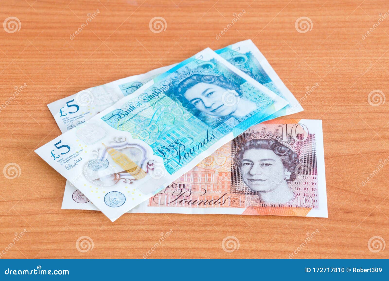 GBP Money Bill on Wooden Table Editorial Image - Image of paper ...