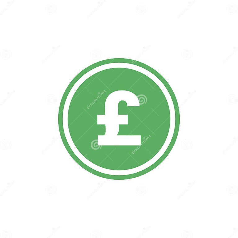 GBP Vector Icon. Flat Design Vector Icon. Vector Illustration on White ...