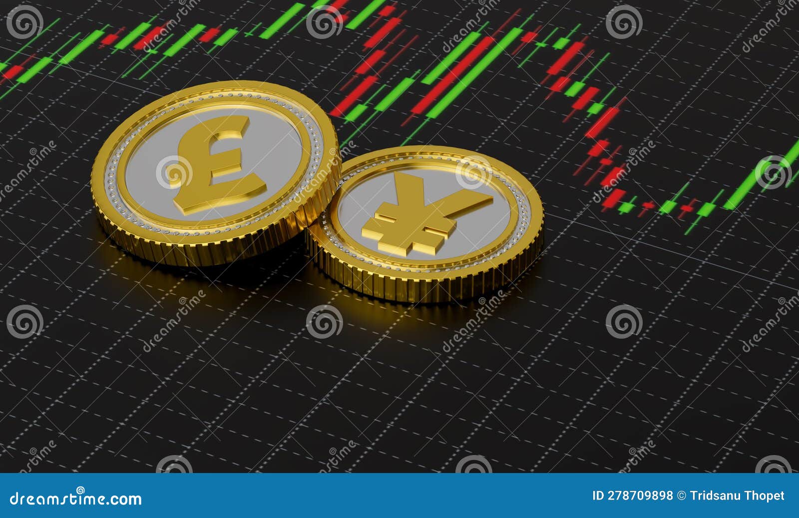 GBPJPY Symbol on Forex Chart Stock Illustration - Illustration of ...