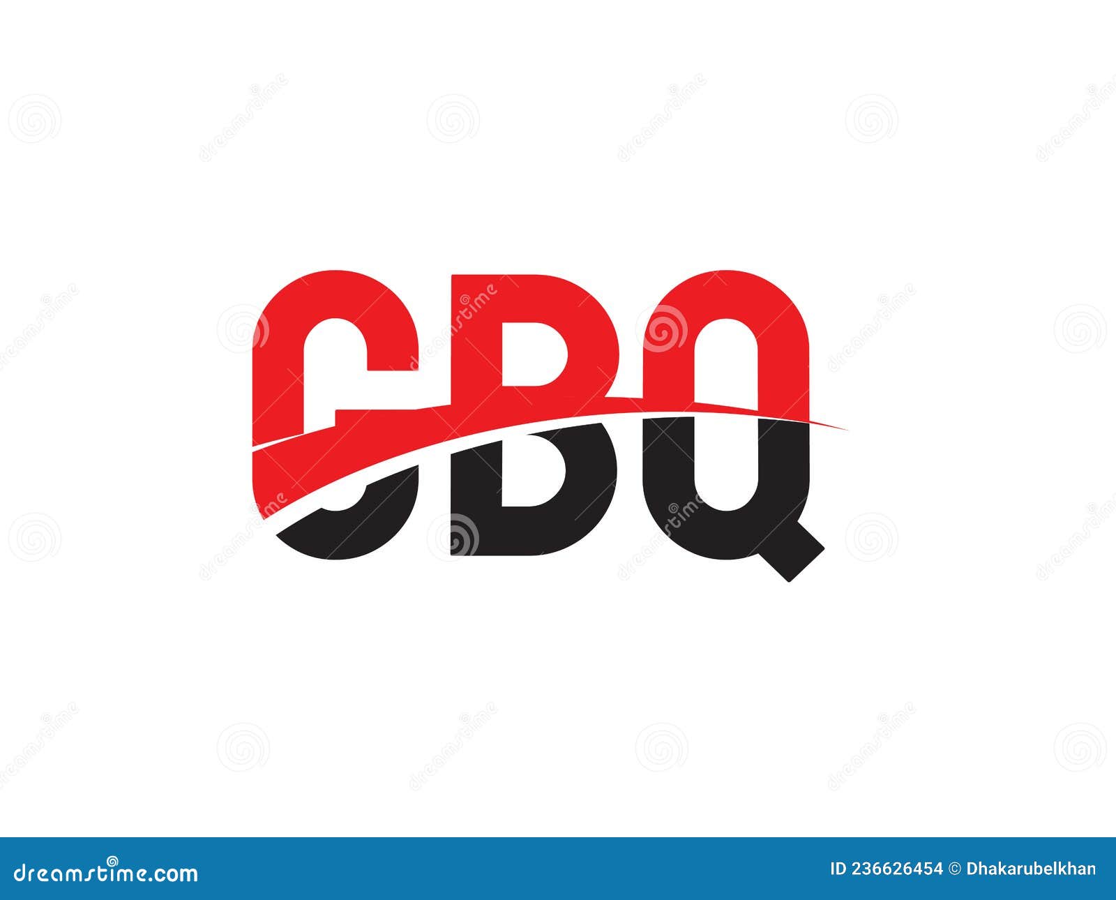 GBQ Letter Initial Logo Design Vector Illustration Stock Photo - Image ...