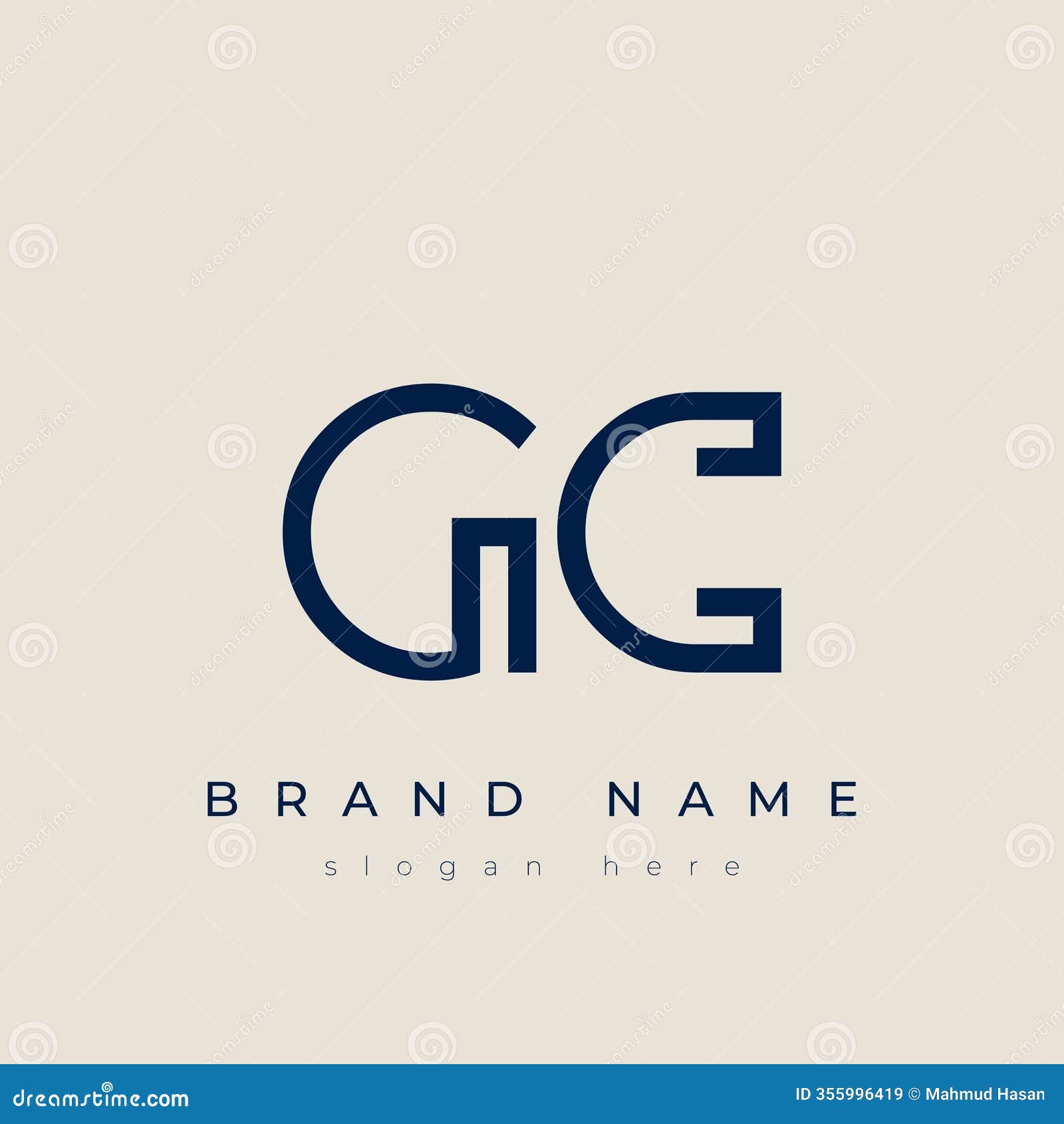 GC Alphabet Letter Icon Logo Cartoon Vector | CartoonDealer.com #355996419