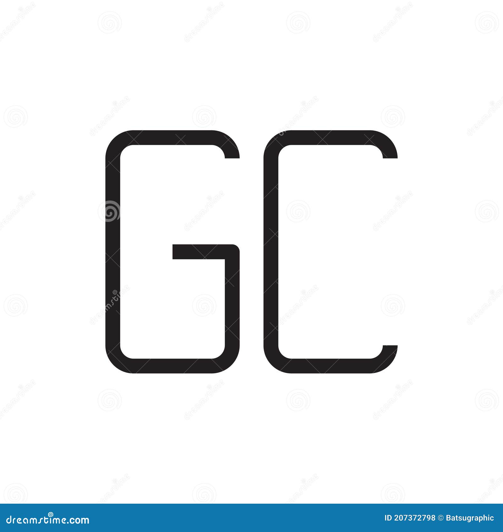 Gc Initial Letter Vector Logo Icon Stock Vector - Illustration of ...