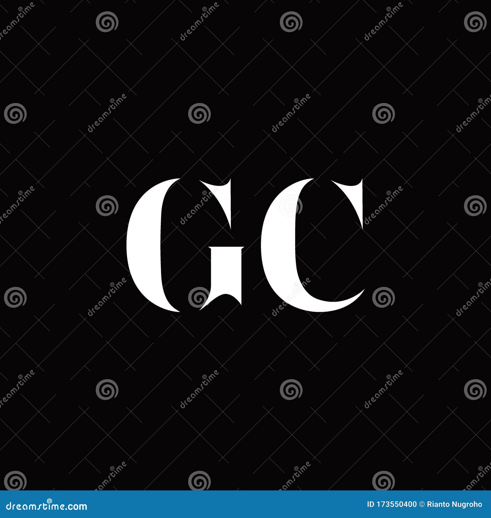 GC Logo Letter Initial Logo Designs Template Stock Vector ...